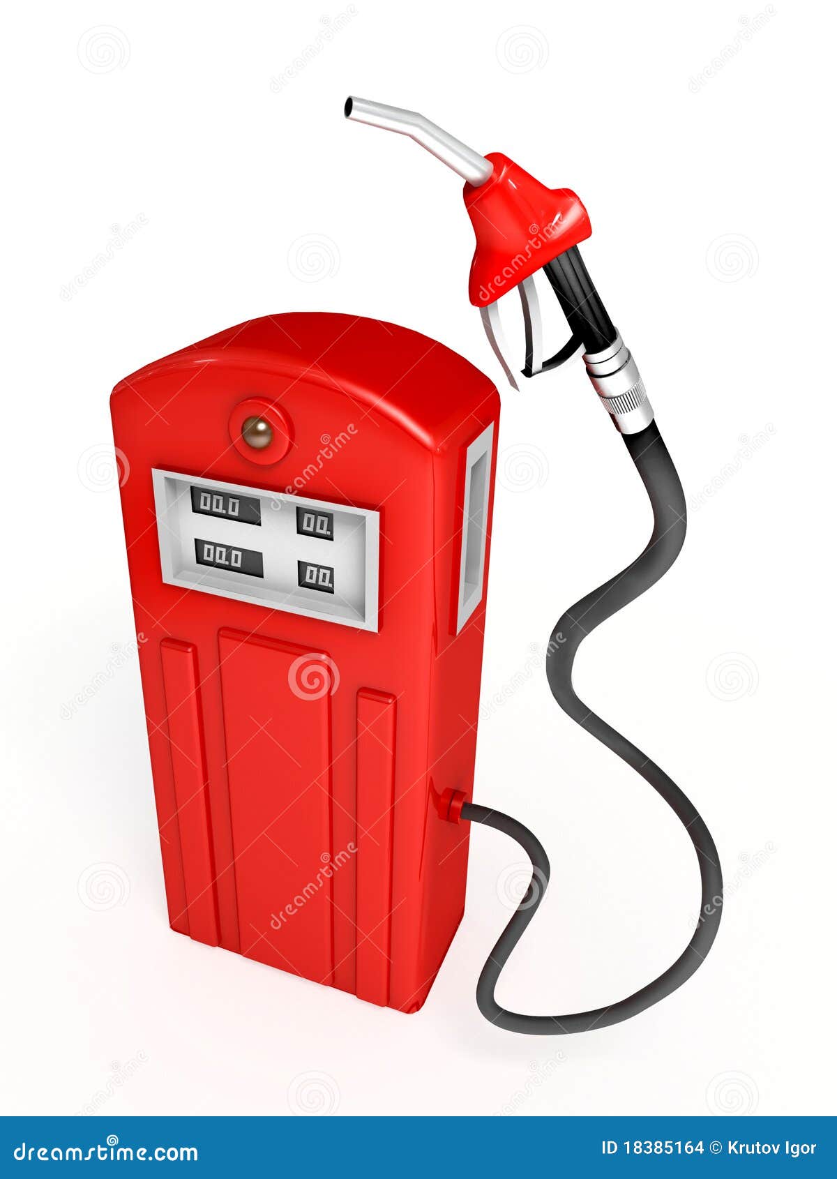 Pompa di benzina rossa illustrazione di stock. Illustrazione di ...