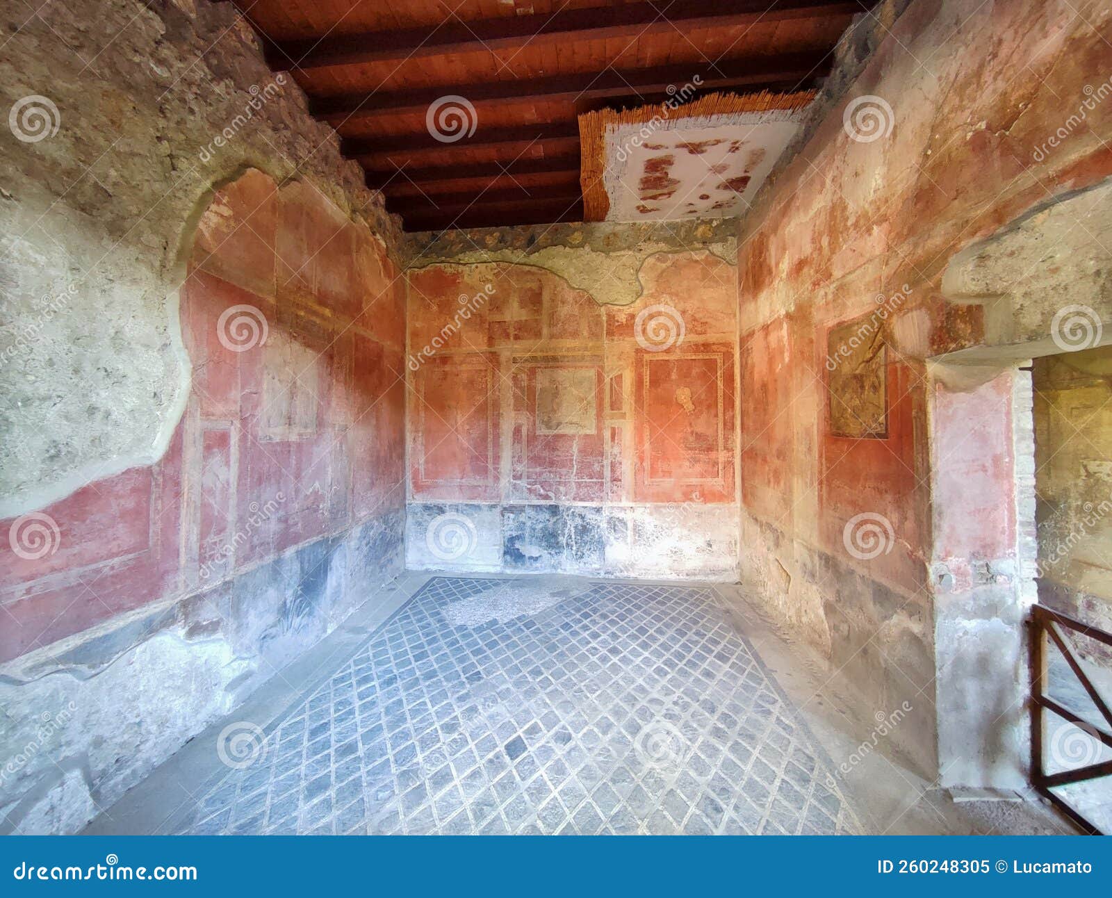 Pompei - Interno Della Casa Del Menandro Editorial Image - Image of ...