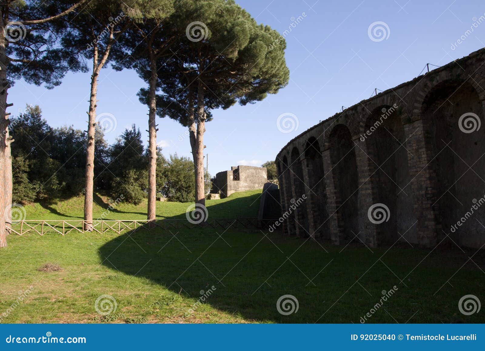 Pompei Roman Amphoras And Petrified Body Royalty-Free Stock Photography ...