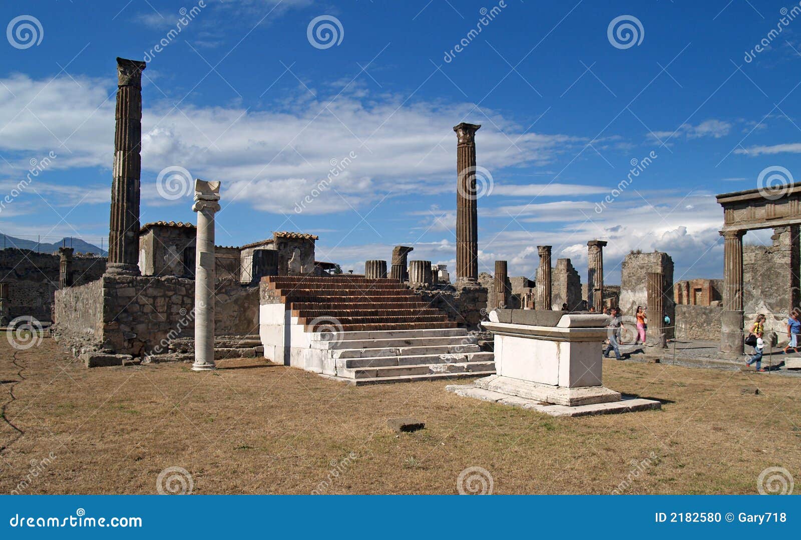 Pompei, Ruins from the Volcano Stock Photo - Image of excavations ...