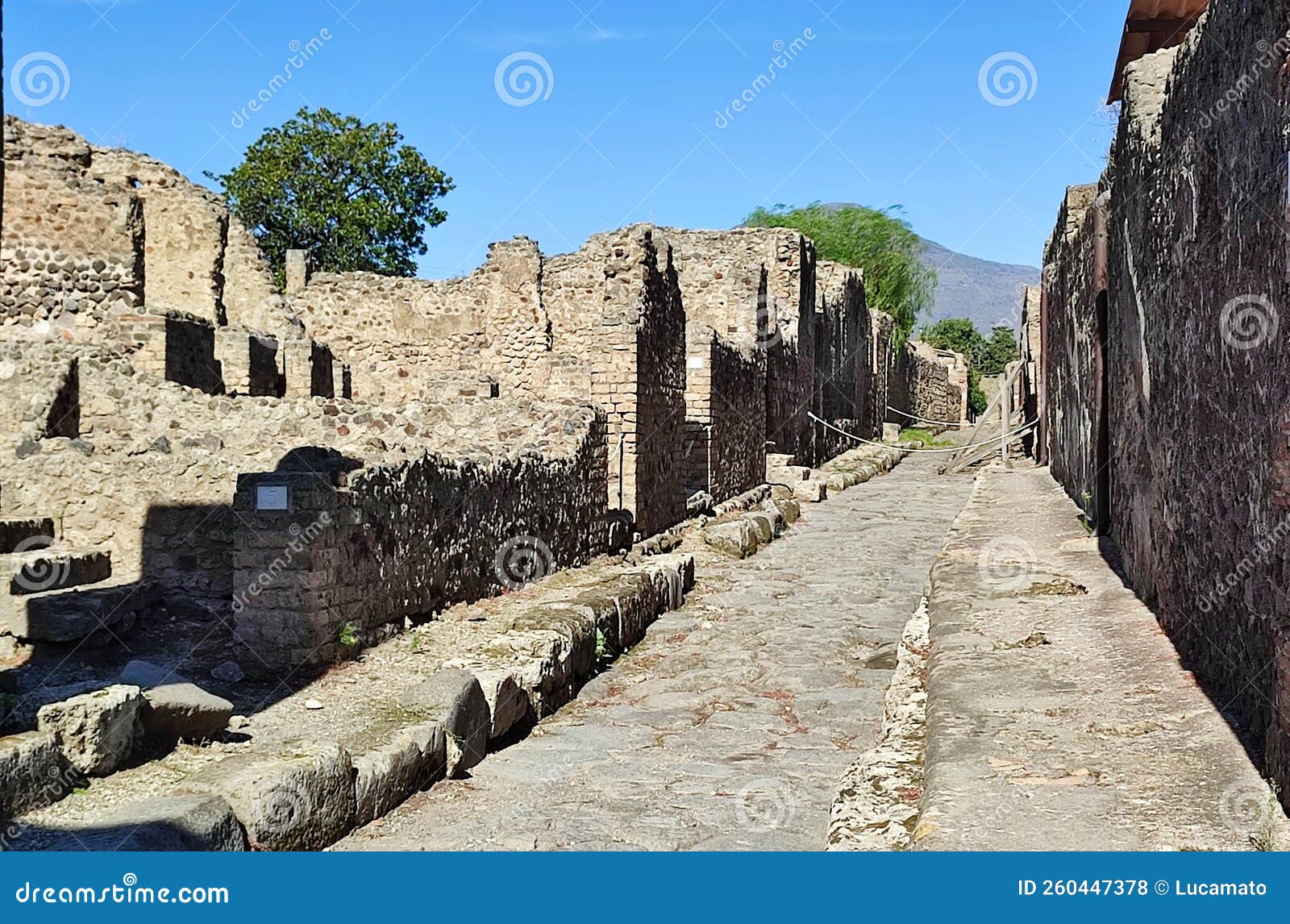 Pompei - Vicolo Della Fullonica Editorial Stock Photo - Image of insula ...
