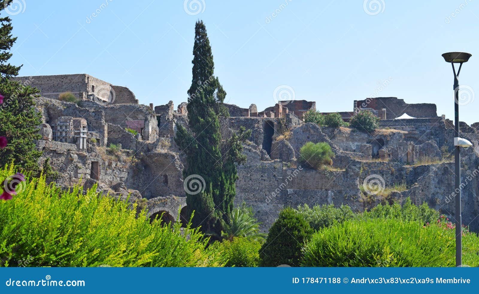 .pompeii, Ancient City of Rome Stock Photo - Image of rome, columns ...