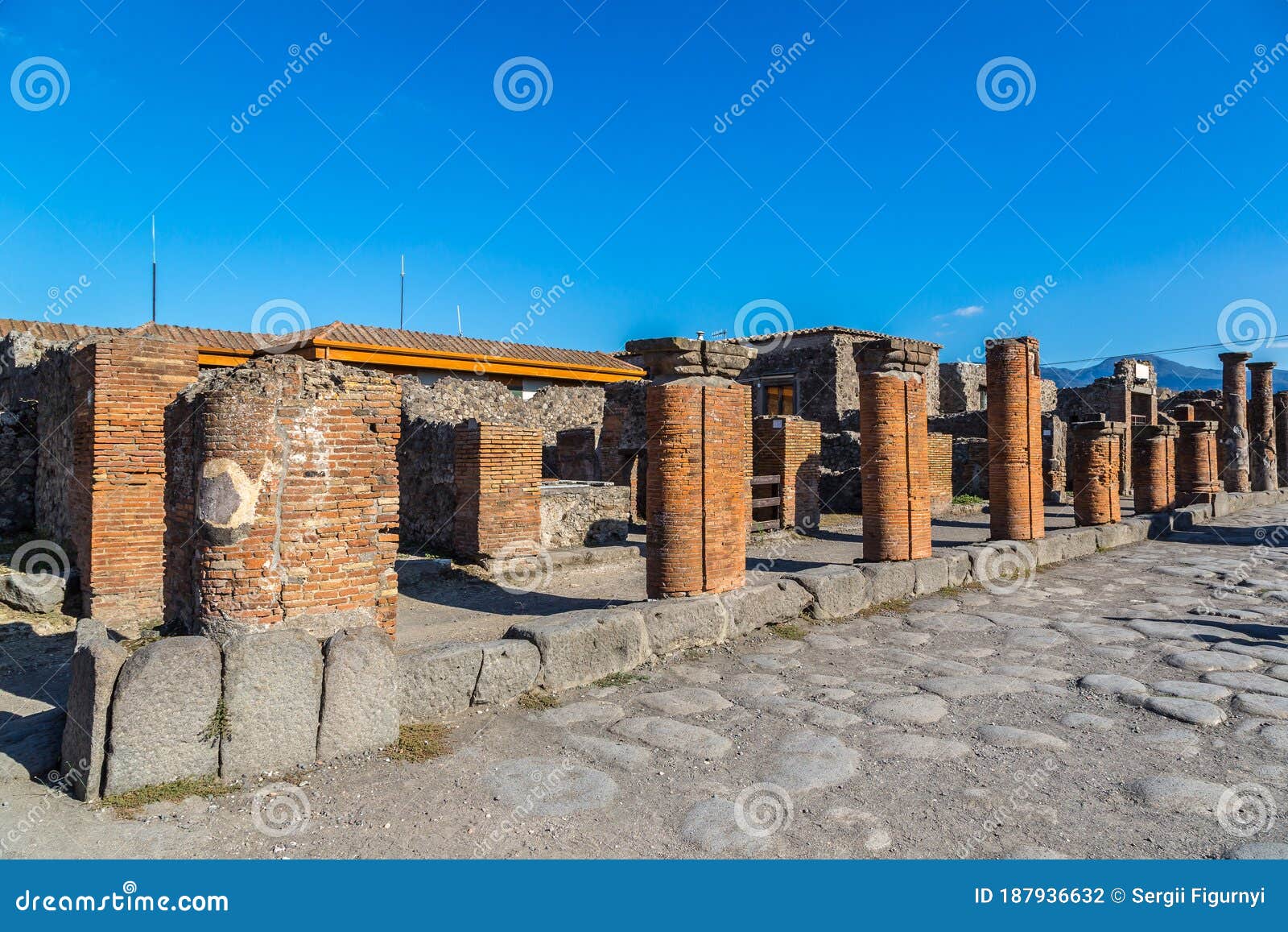 Pompeii city stock photo. Image of roman, naples, history - 187936632
