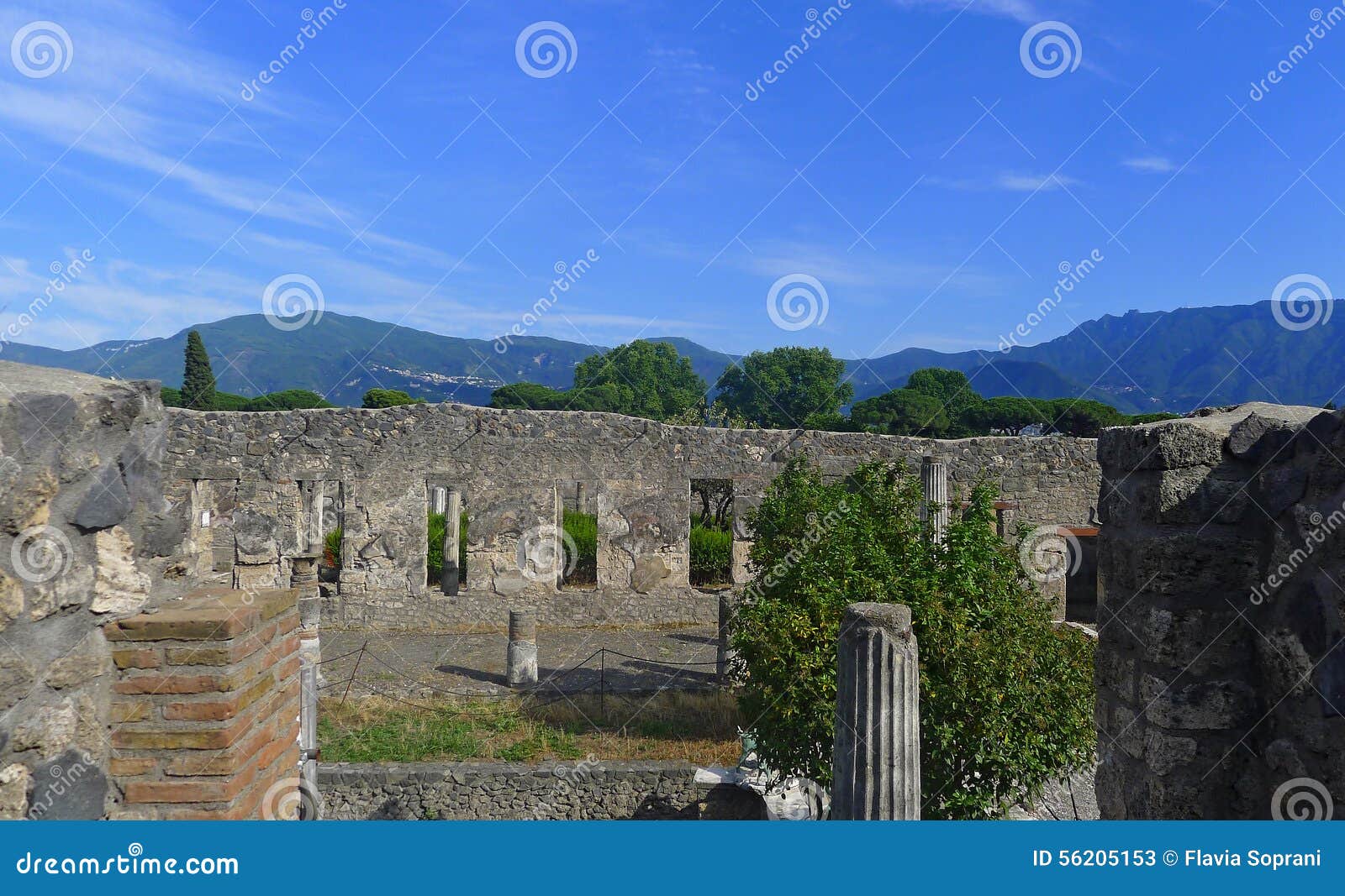 Pompeii, the House of Cithara Player Stock Image - Image of holidays ...