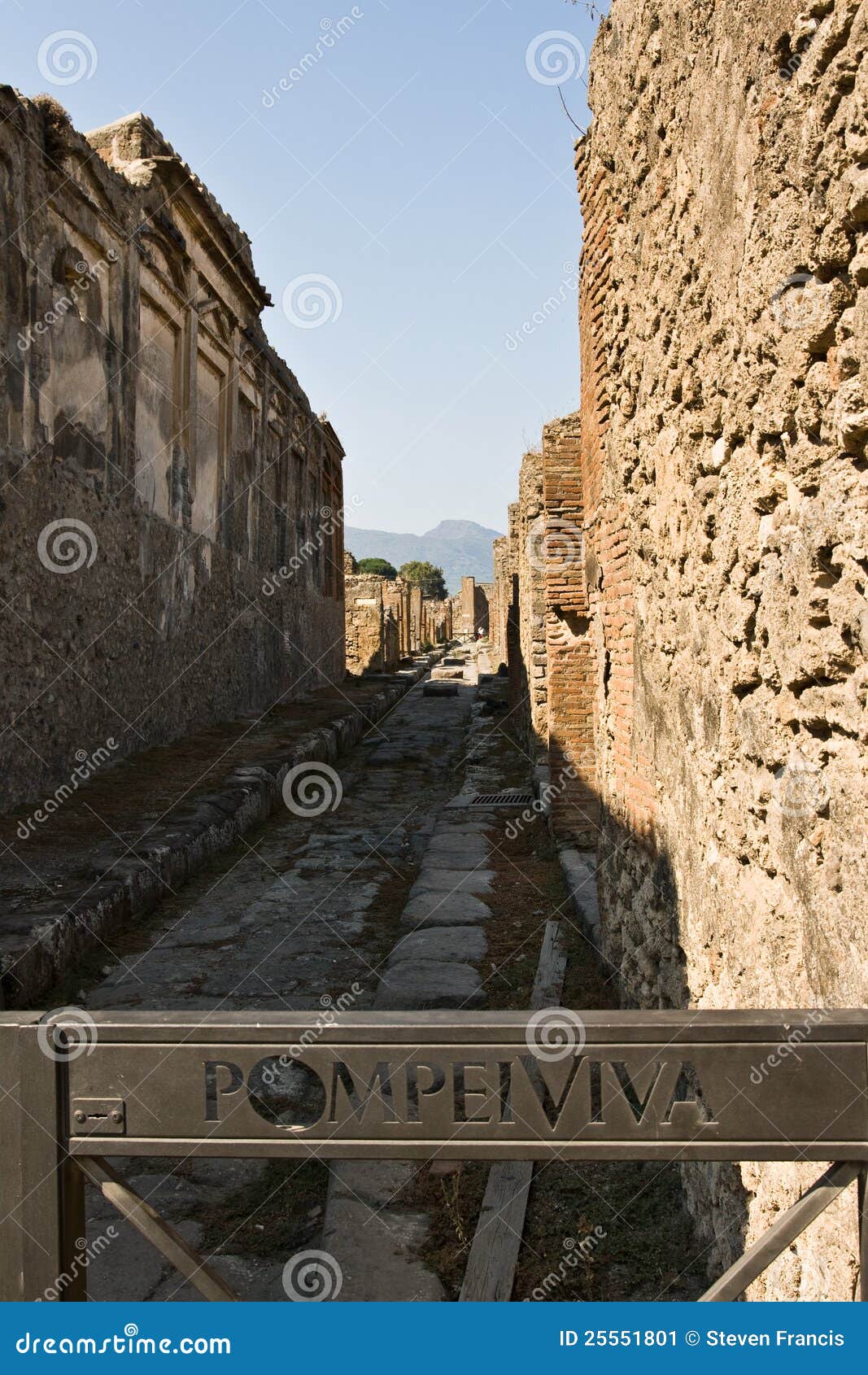 Pompeii Tourism stock image. Image of city, volcano, heritage - 25551801