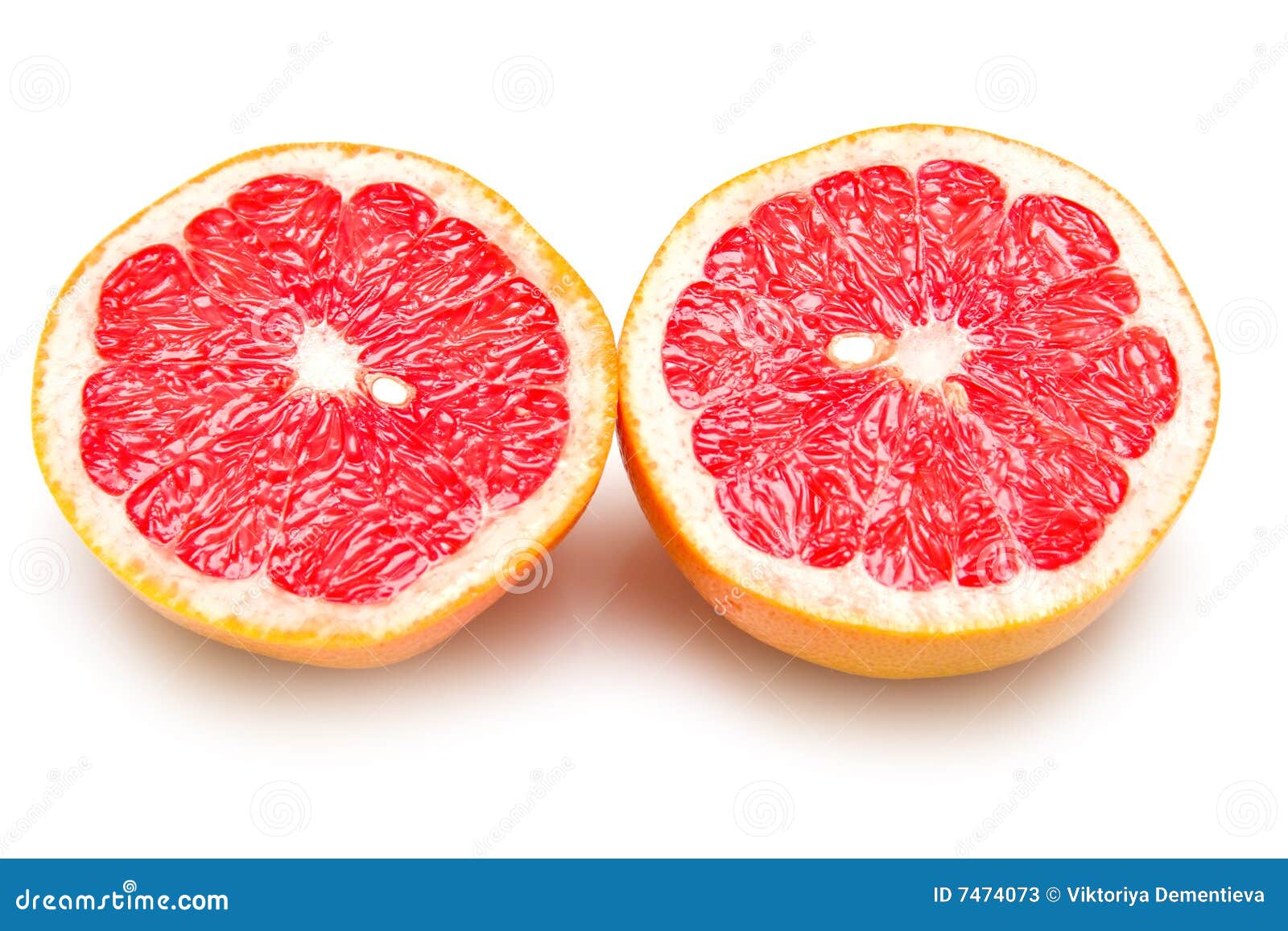 Pompelmo rosso fresco immagine stock. Immagine di isolato - 7474073