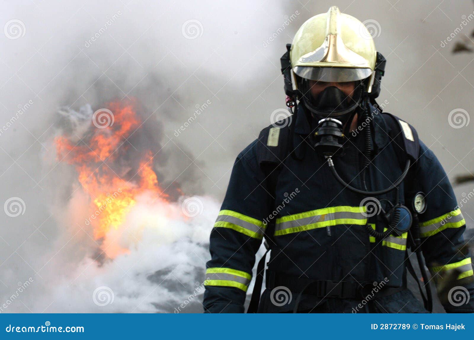 Pompier image stock. Image du chasseur, aide, pompiers - 2872789