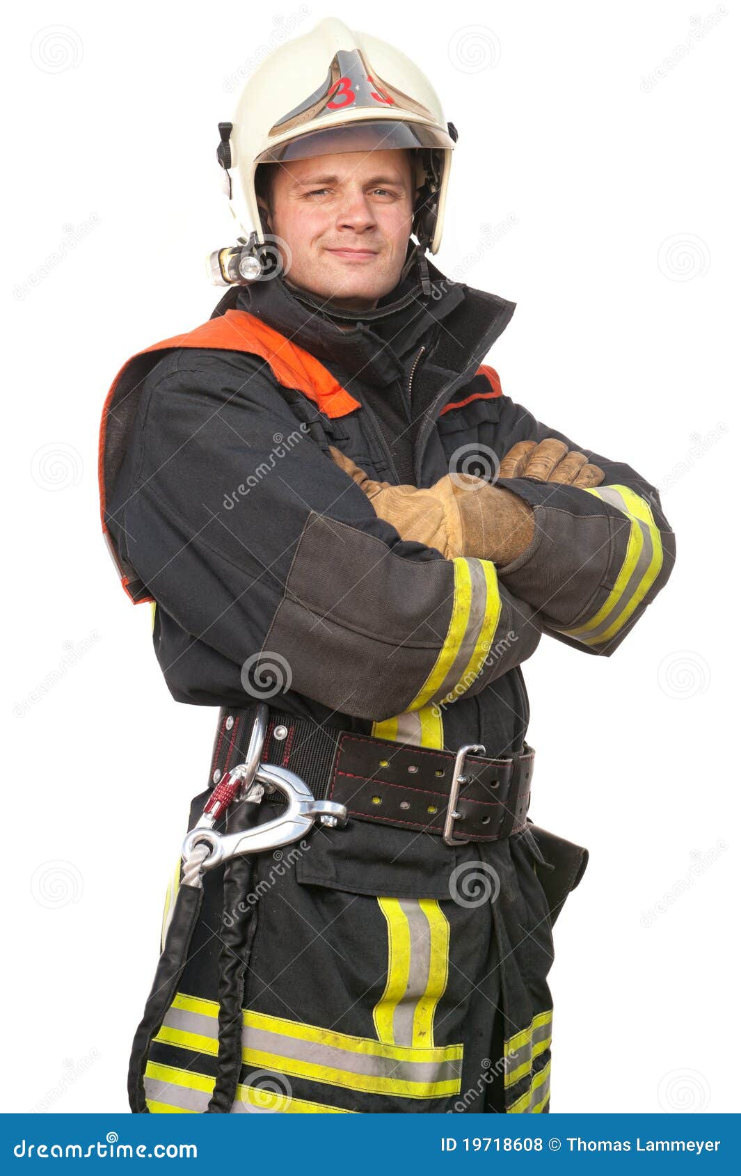 Pompiere fotografia stock. Immagine di felice, fuoco - 19718608