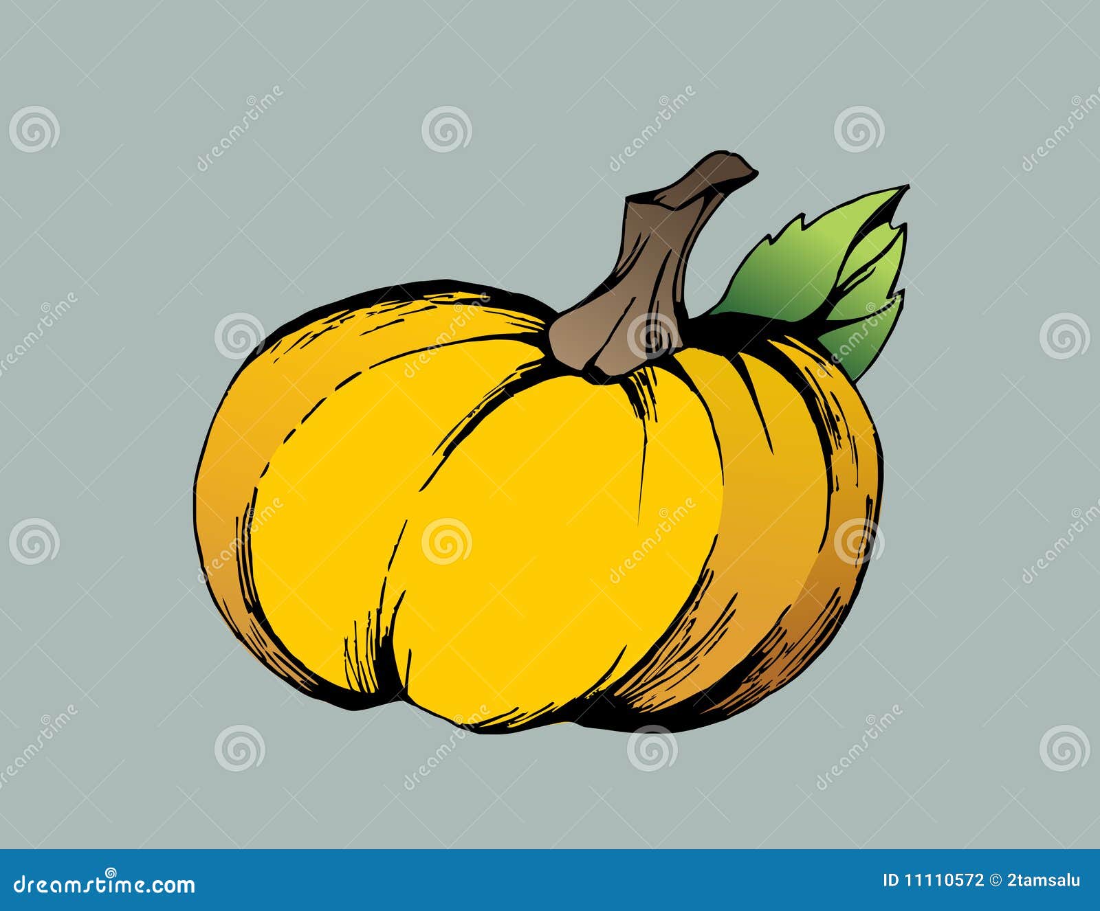 Pompoen vector illustratie. Illustration of illustratie - 11110572