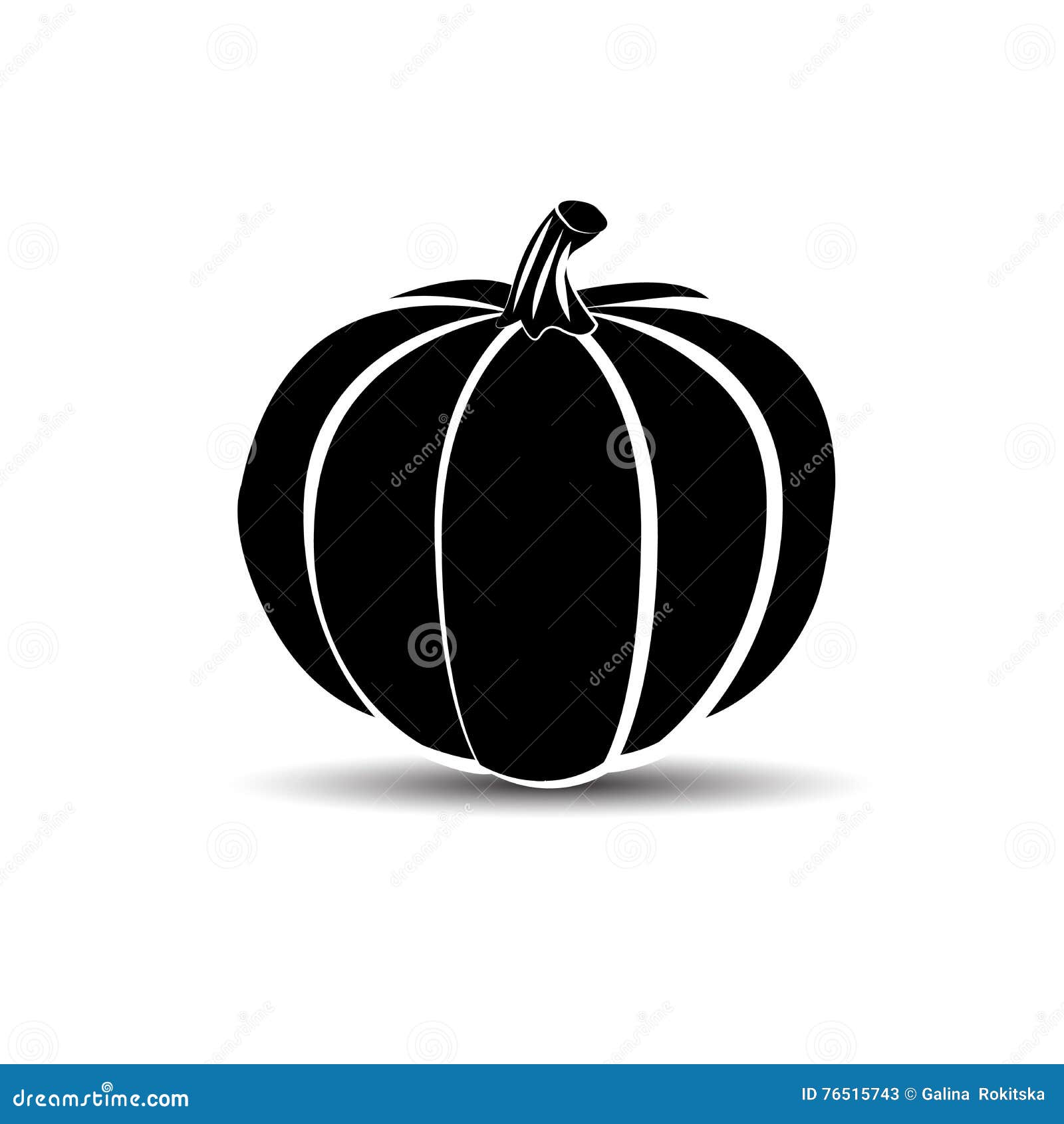 Pompoen Vector Zwart Silhouet Stock Illustratie - Illustration of nave ...