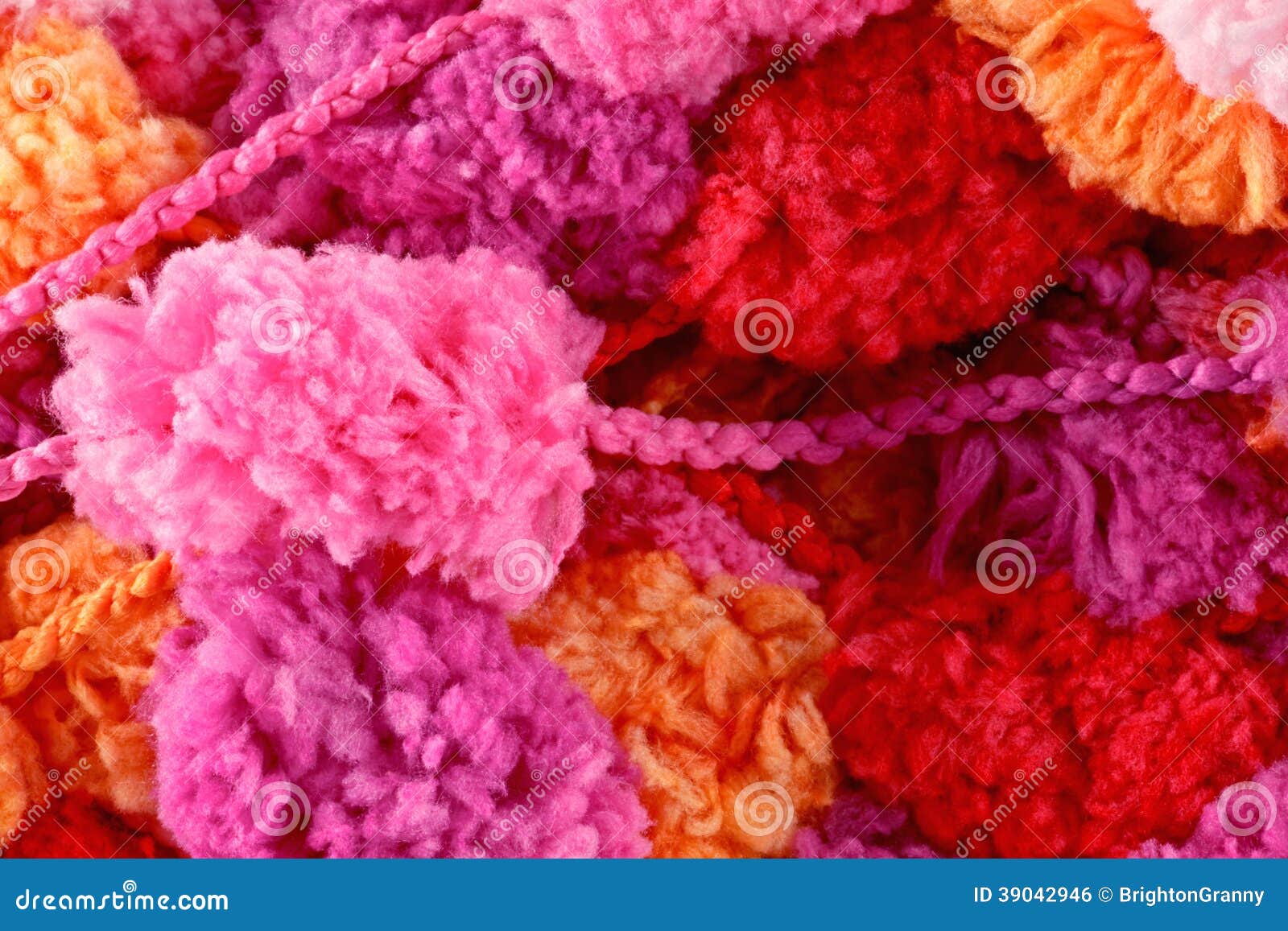 Pompom wool stock photo. Image of handicraft, closeup - 39042946