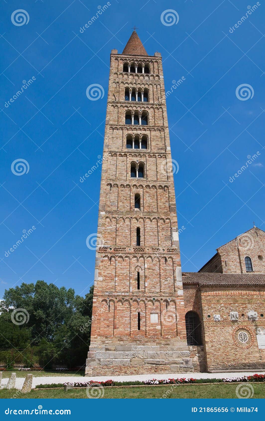 Pomposa Abbey. Codigoro. Emilia-Romagna. Italy Stock Photo - Image of ...