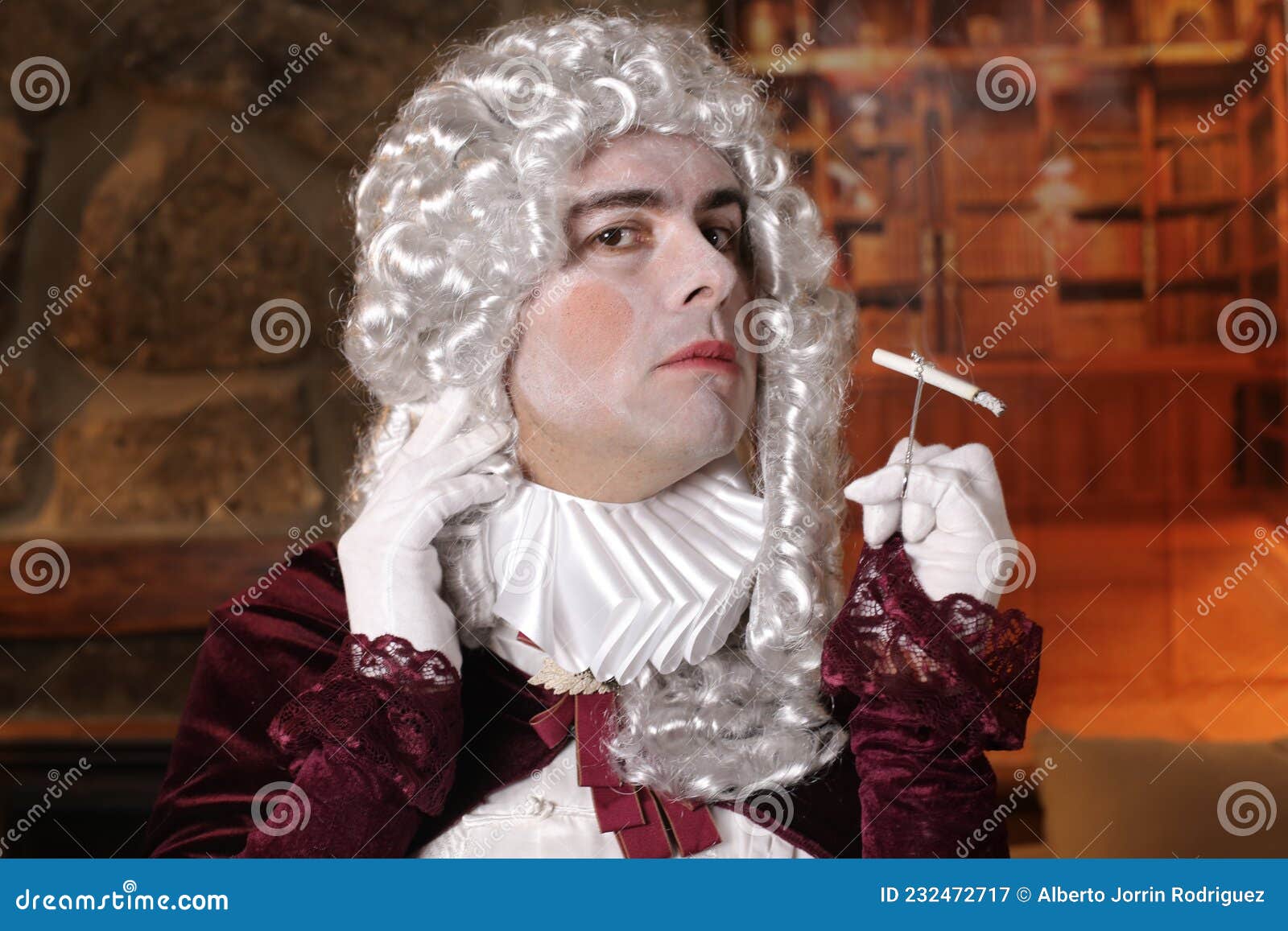 Pompous Gentleman Smoking a Cigarette Stock Image - Image of addictive ...