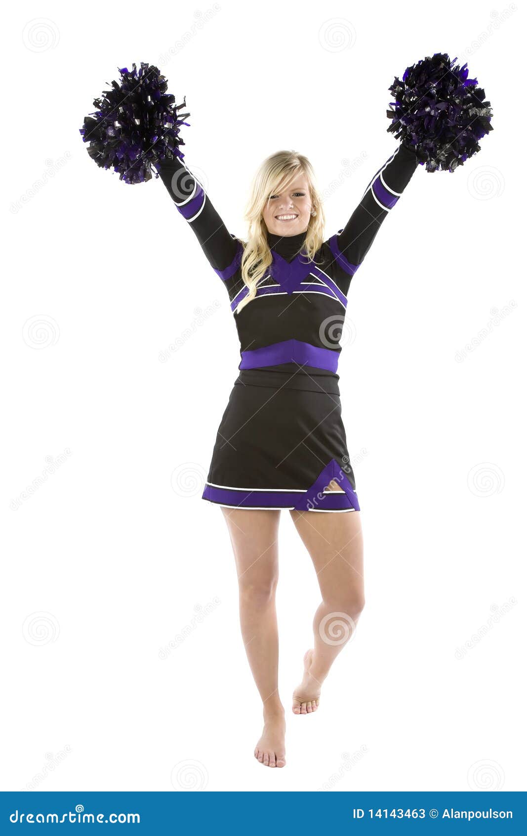 Poms De Pom De Majorette Vers Le Haut Image stock - Image du femelle ...