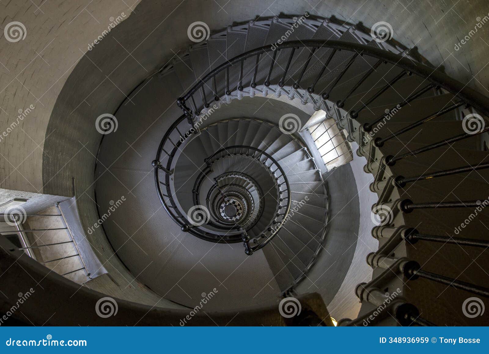 Ponce Inlet Lighthouse, Interior Staircase Stock Image - Image of ...