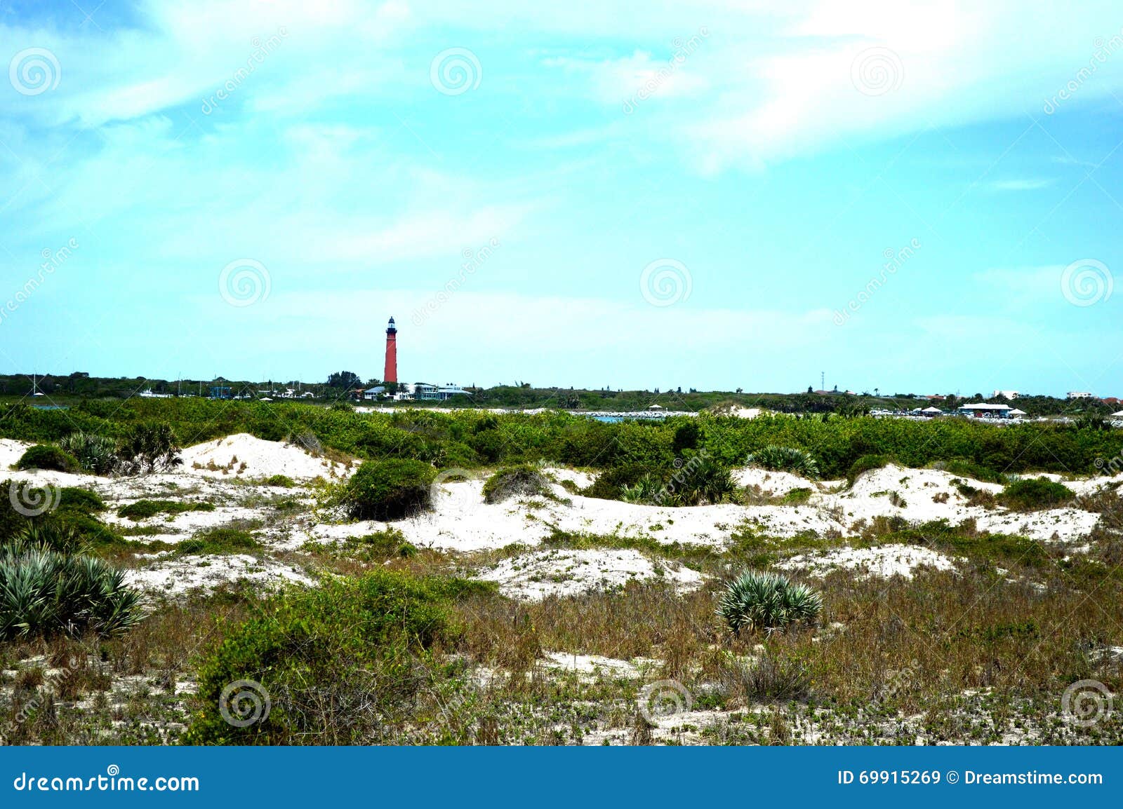 Ponce Inlet Lighthouse stock image. Image of sand, view - 69915269