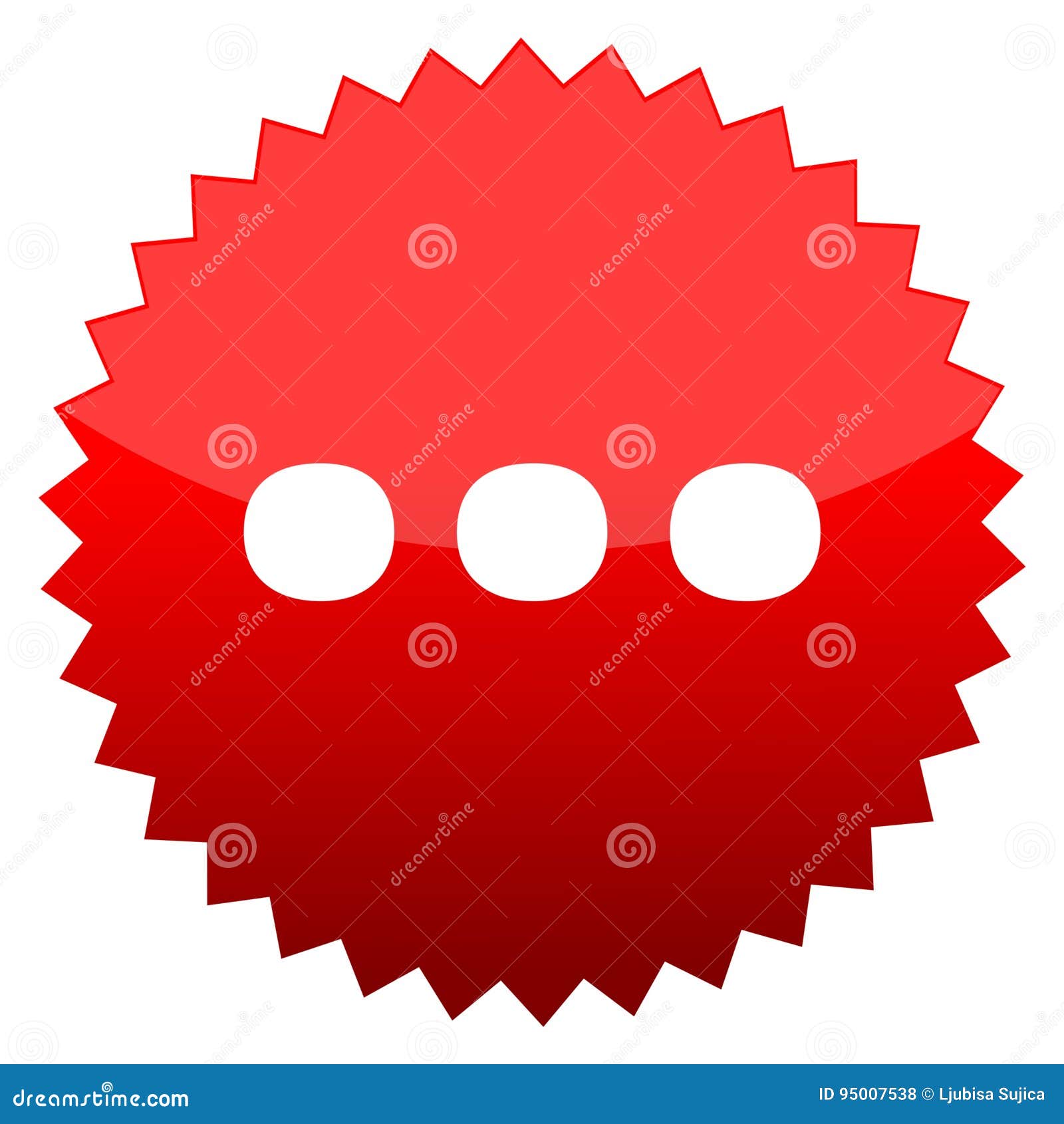 Ponctuation Rouge De Points De Suspension De Signe Du Soleil ...