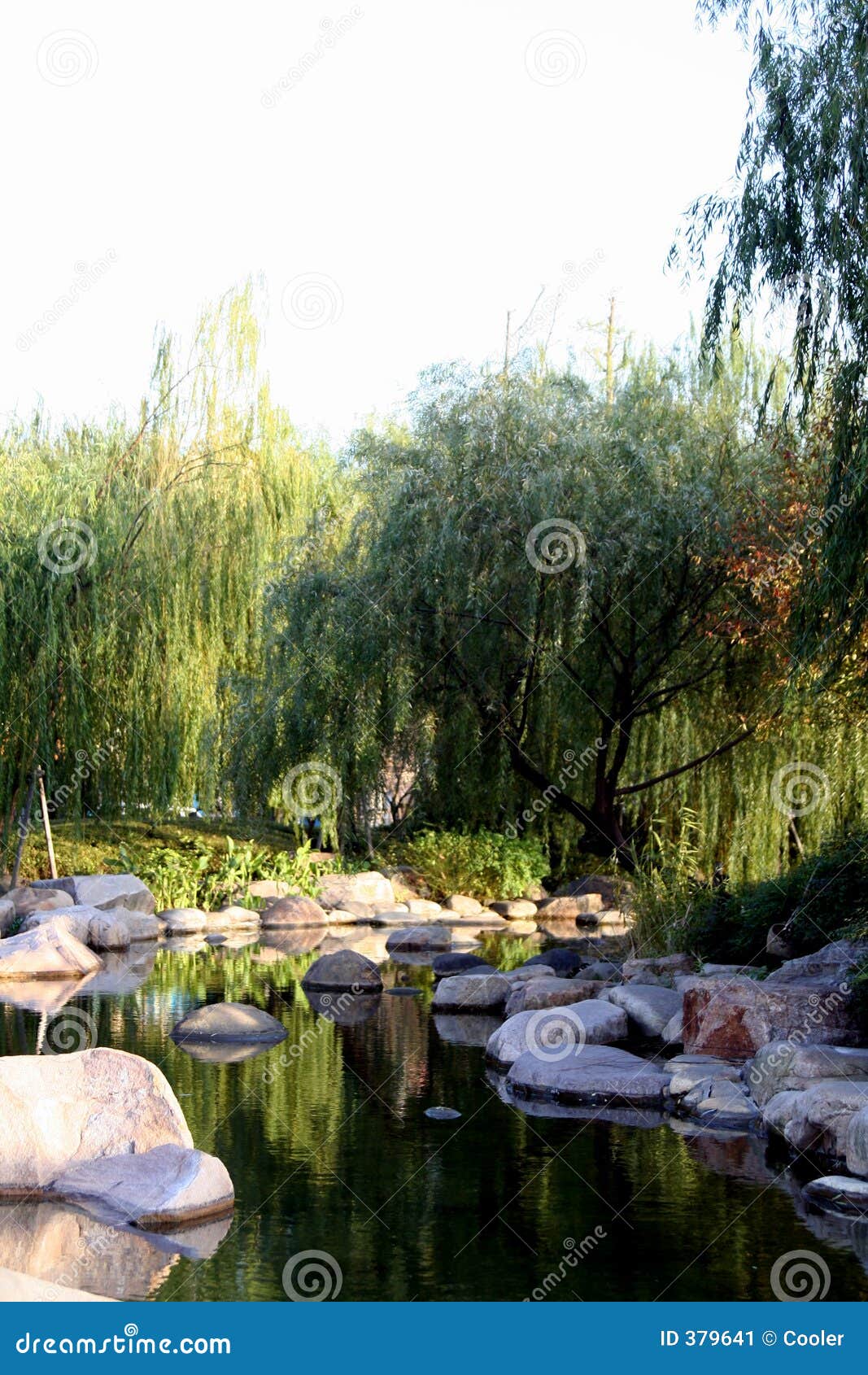 Pond in Chinese garden stock image. Image of outdoor, picturesque - 379641