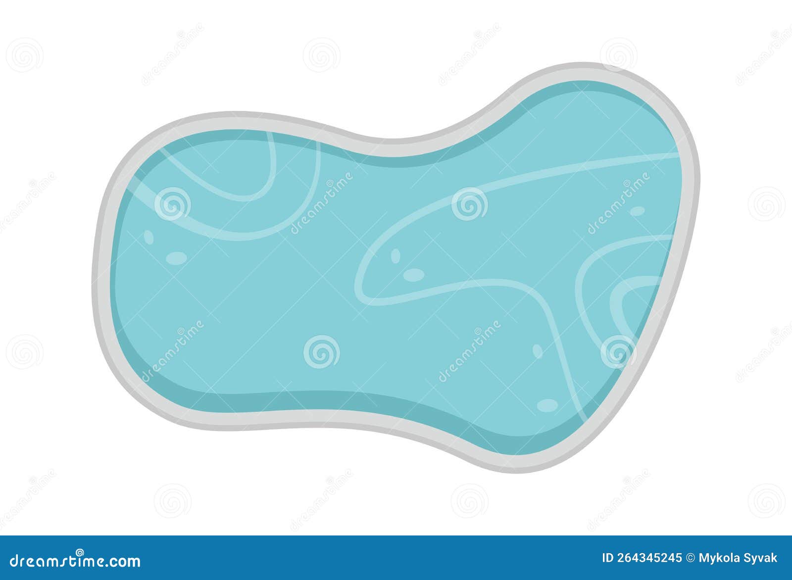 Pond Flat Icon Architectural and Landscape Elements Stock Vector ...