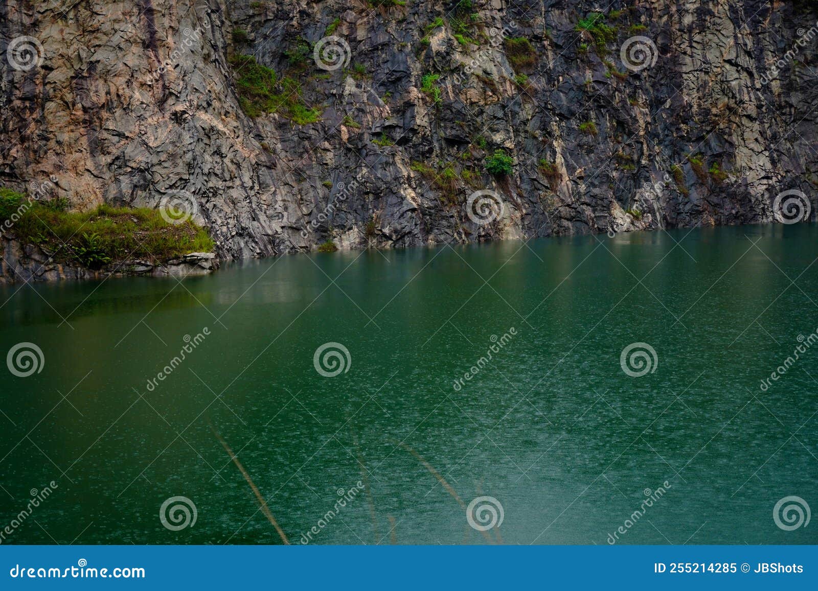 Pond Formed in a Given Up Quarry Stock Image - Image of formed ...