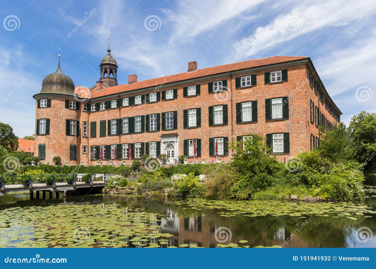 Pond and Historic Castle in Eutin Stock Photo - Image of architecture ...
