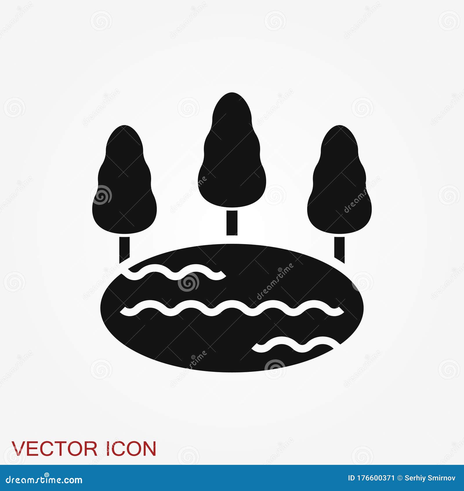 Pond Icon Illustration Isolated Vector Sign Symbol Stock Illustration ...