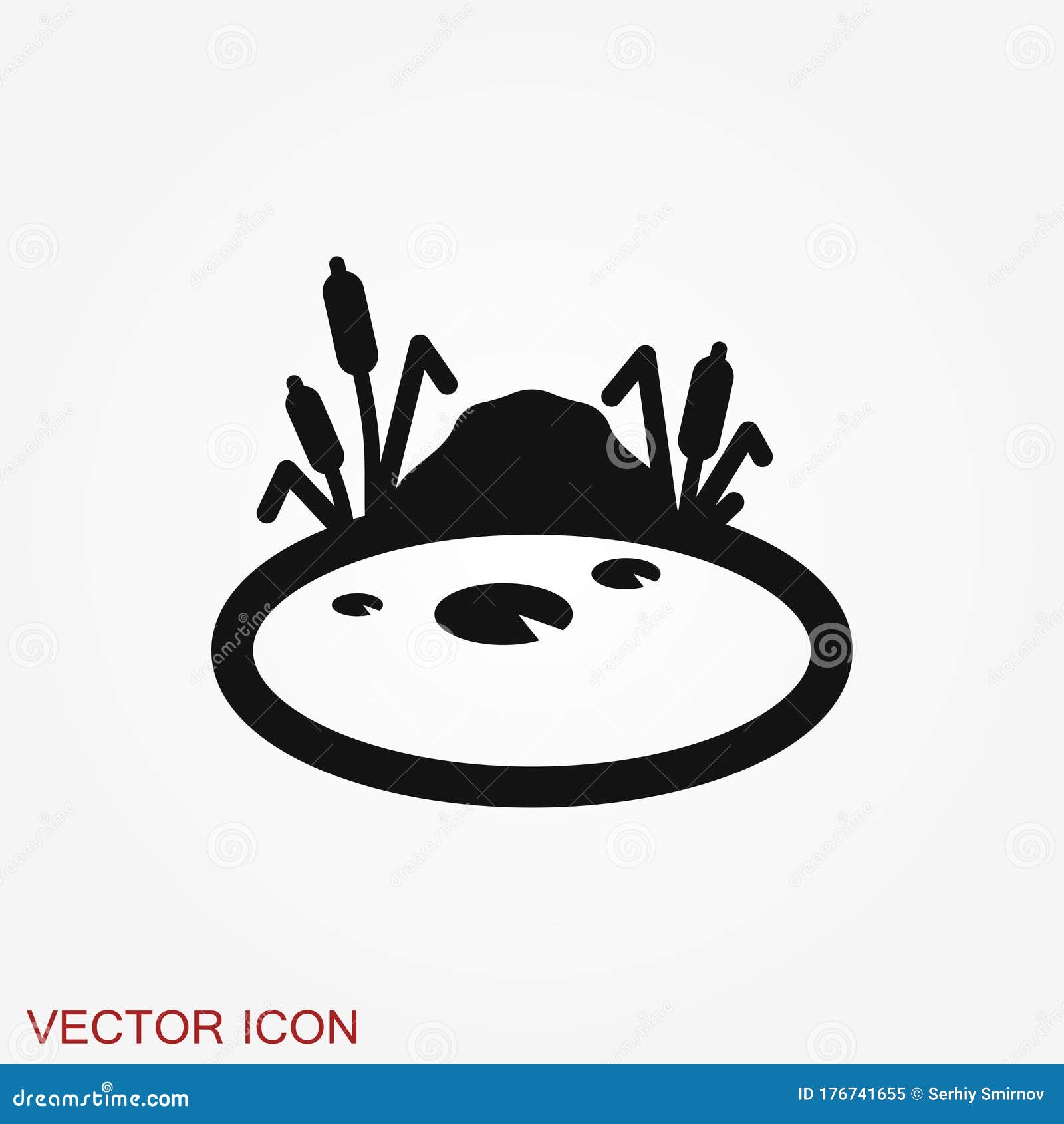 Pond Icon Illustration Isolated Vector Sign Symbol Stock Illustration ...