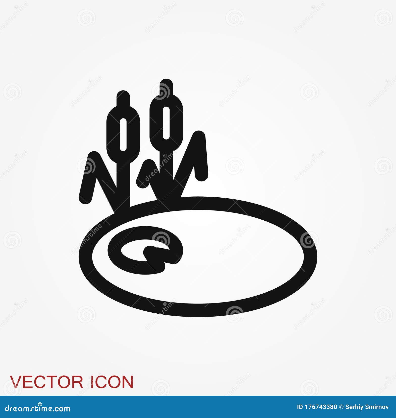 Pond Icon Illustration Isolated Vector Sign Symbol Stock Illustration ...