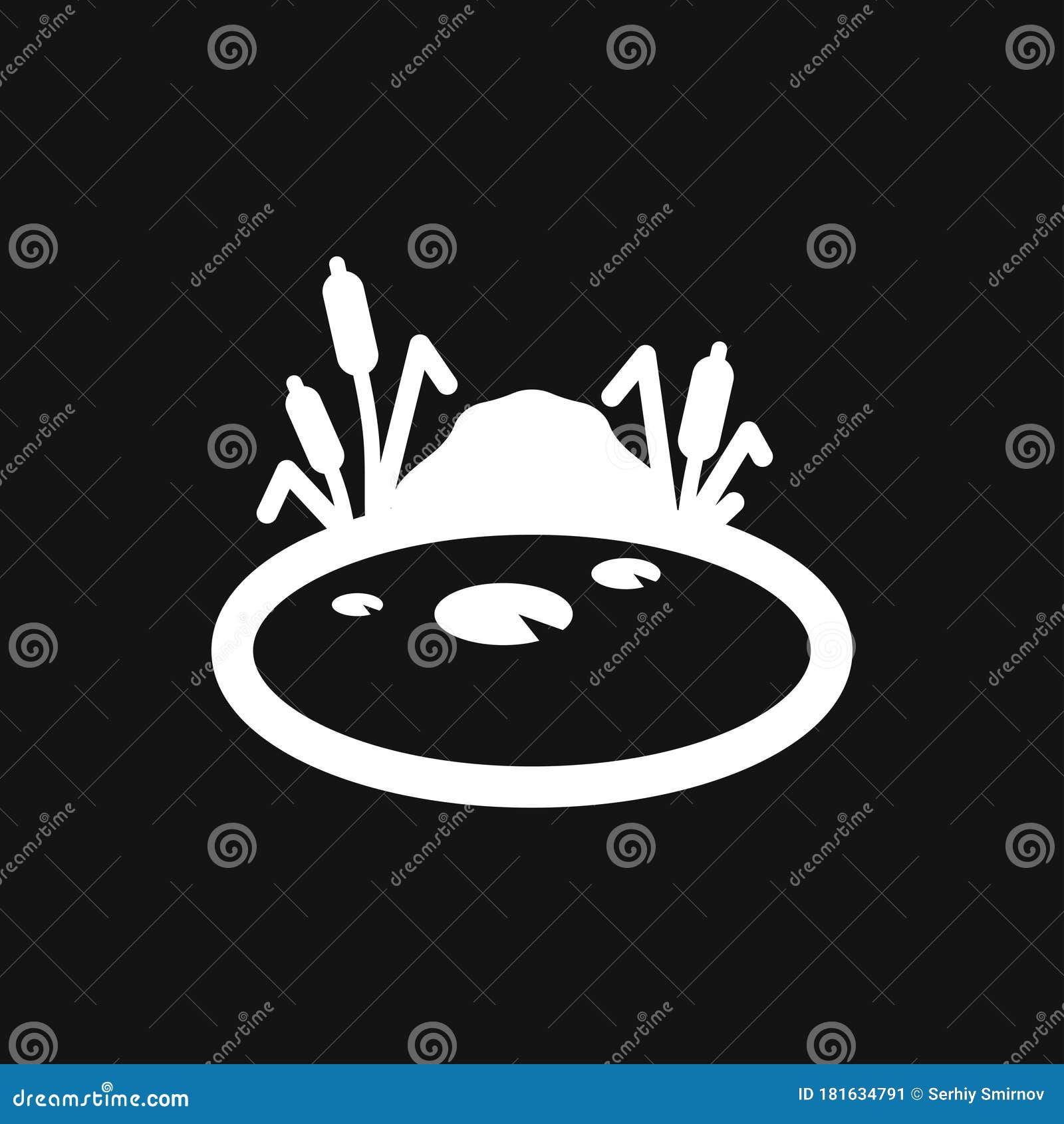 Pond Icon Illustration Isolated Vector Sign Symbol Stock Vector ...