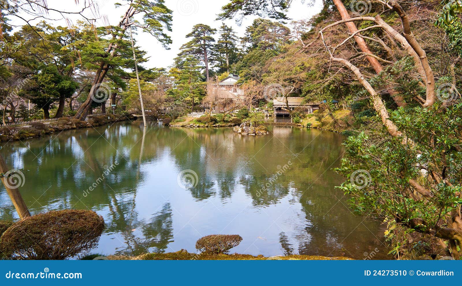 Pond in a Park stock photo. Image of stone, kotojitoro - 24273510