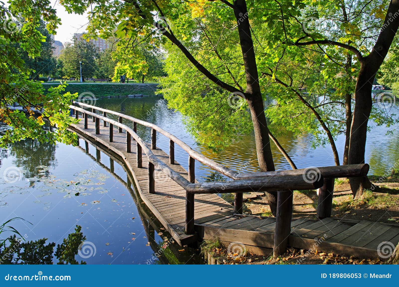 Pond in the park stock image. Image of view, landscape - 189806053