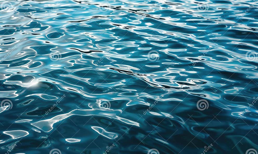 Pond Water Surface with Small Waves and Ripples Closeup Stock Image ...
