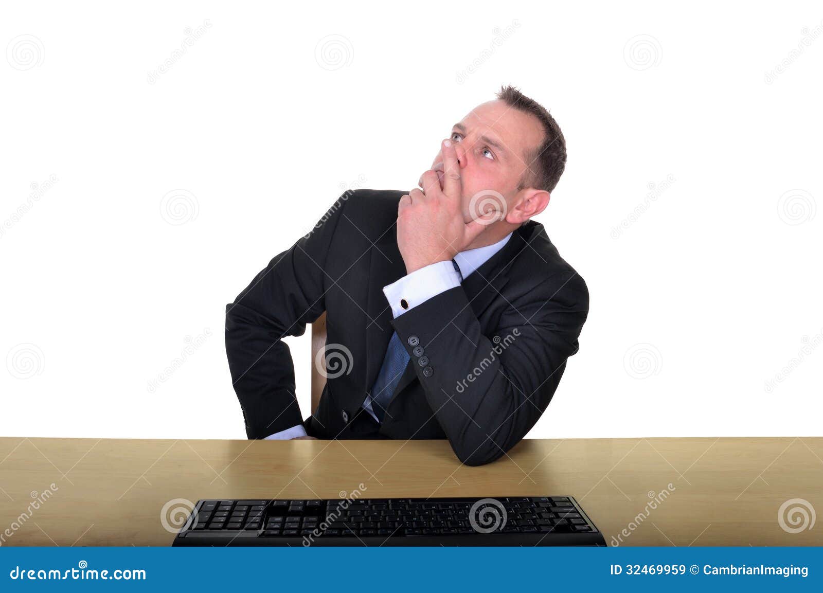 Ponder stock image. Image of concentration, foreman, close - 32469959