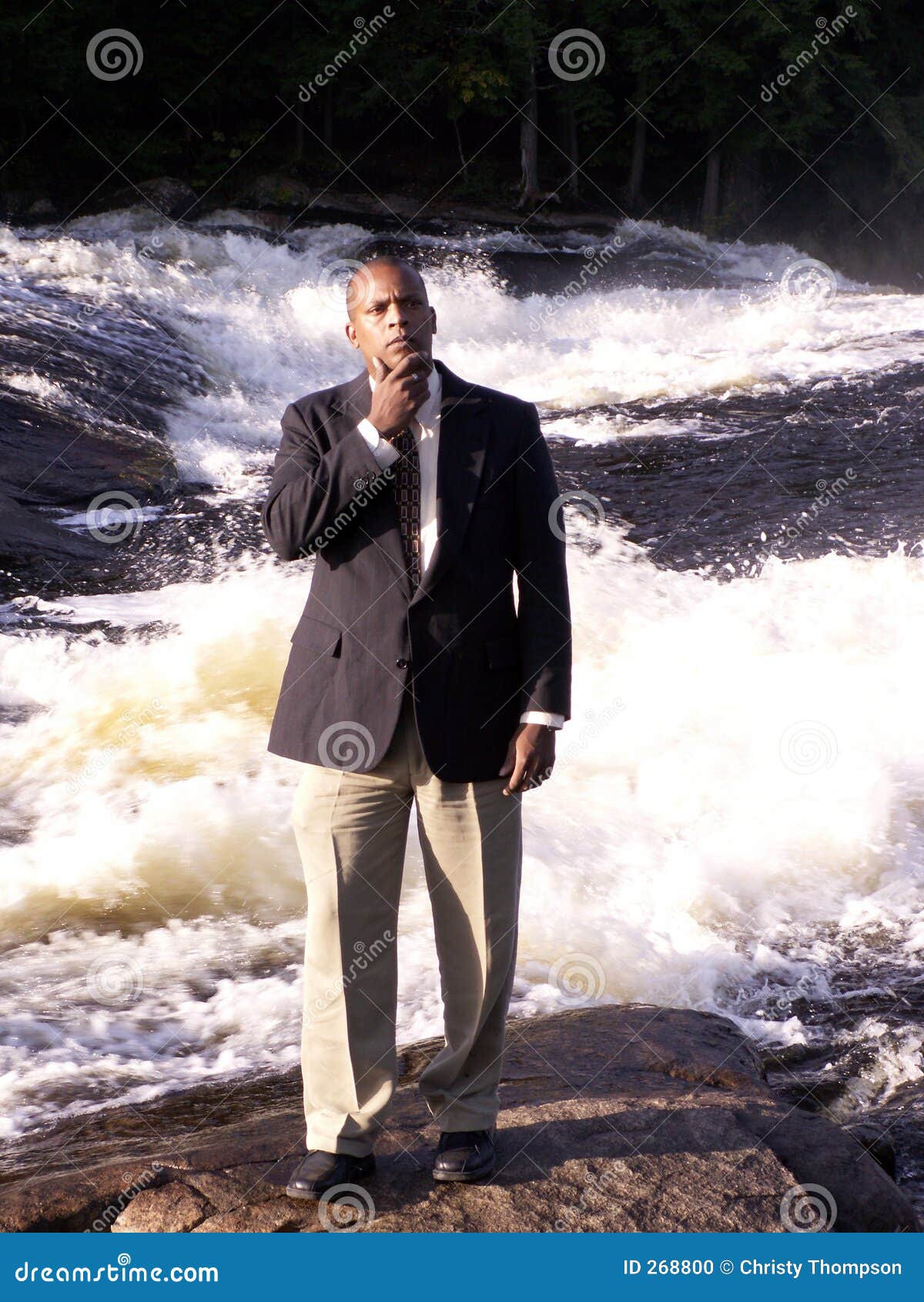 Pondering stock photo. Image of water, success, business - 268800