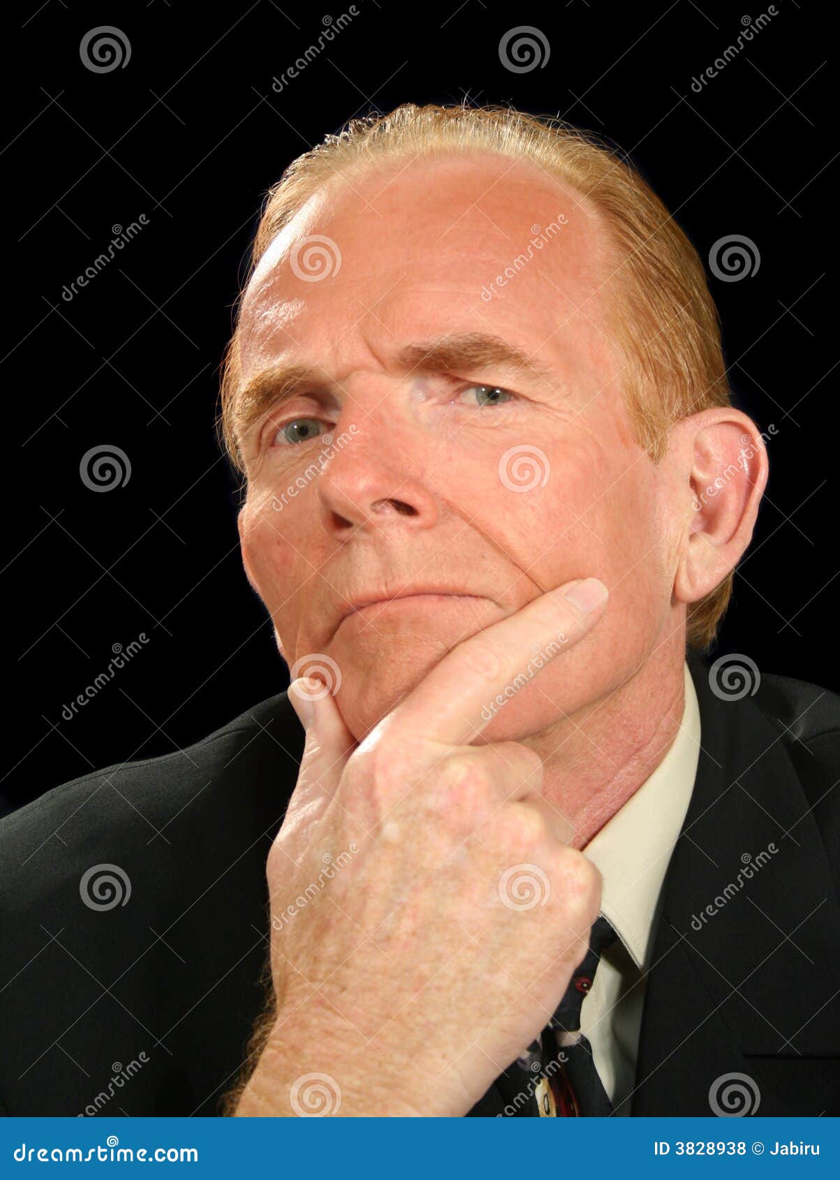 Pondering Businessman stock photo. Image of proprietor - 3828938