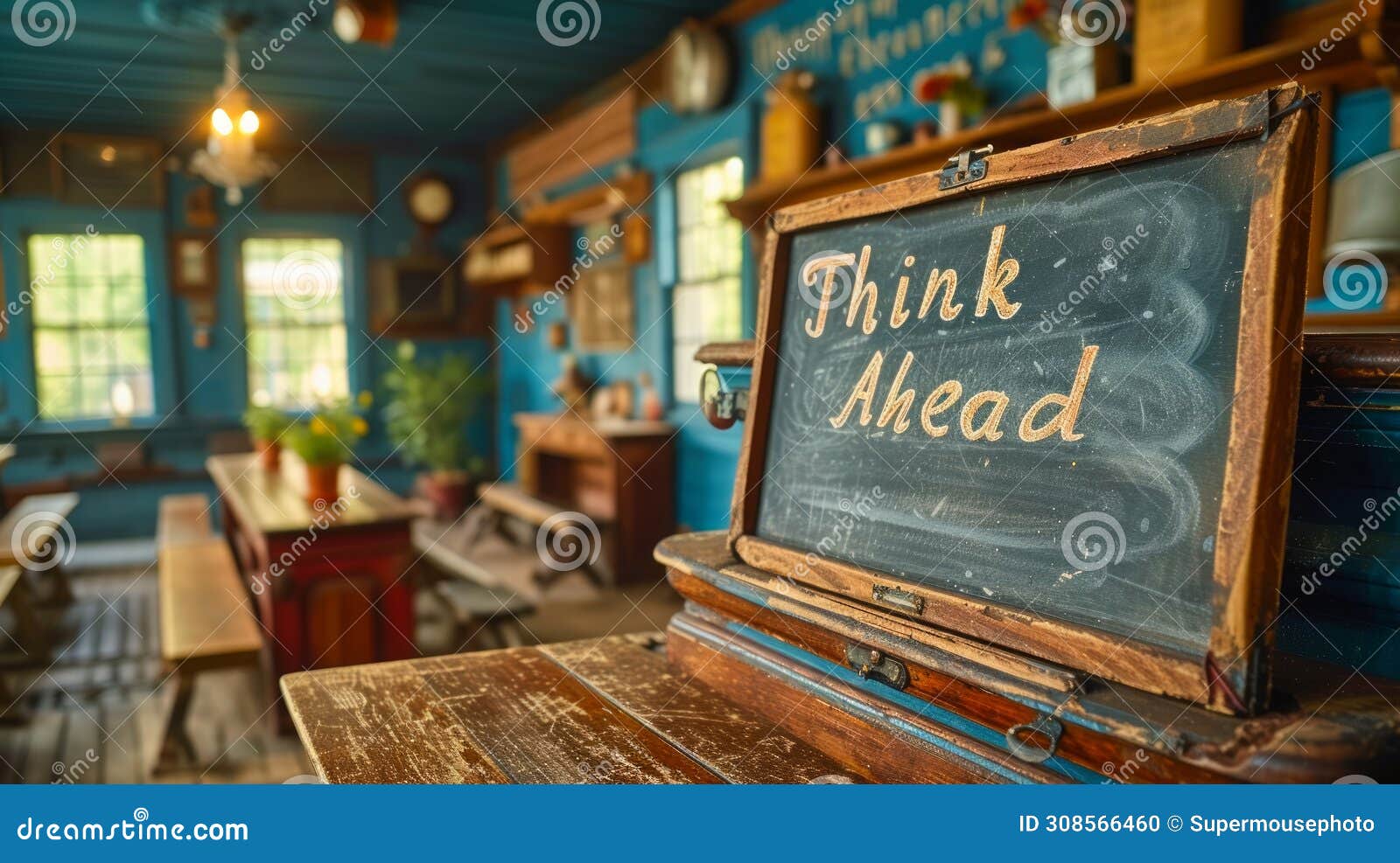 Pondering the Future stock illustration. Illustration of innovation ...