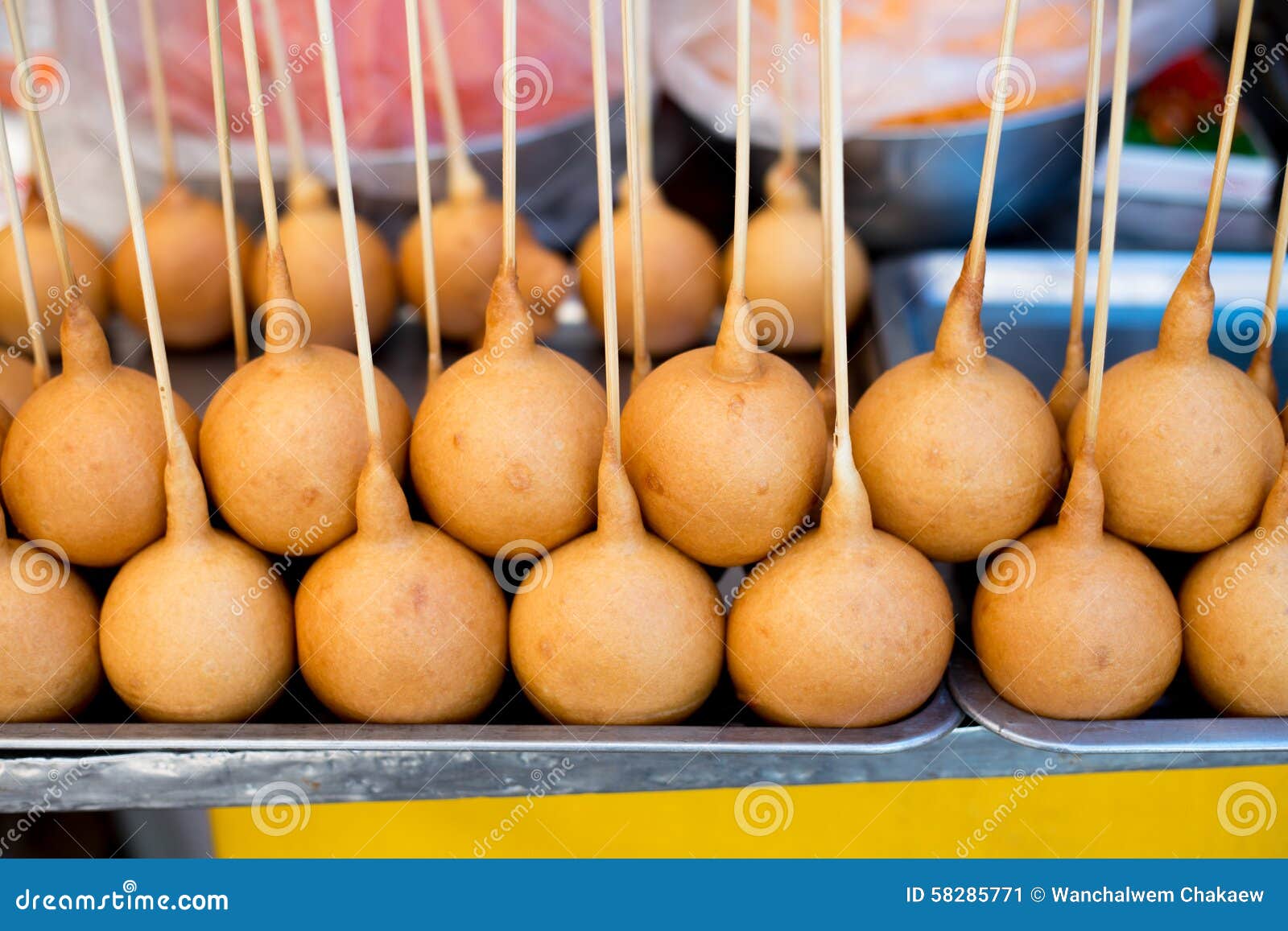 Pong Nang , Thai Dessert , Food Stock Image - Image of cream, crispy ...