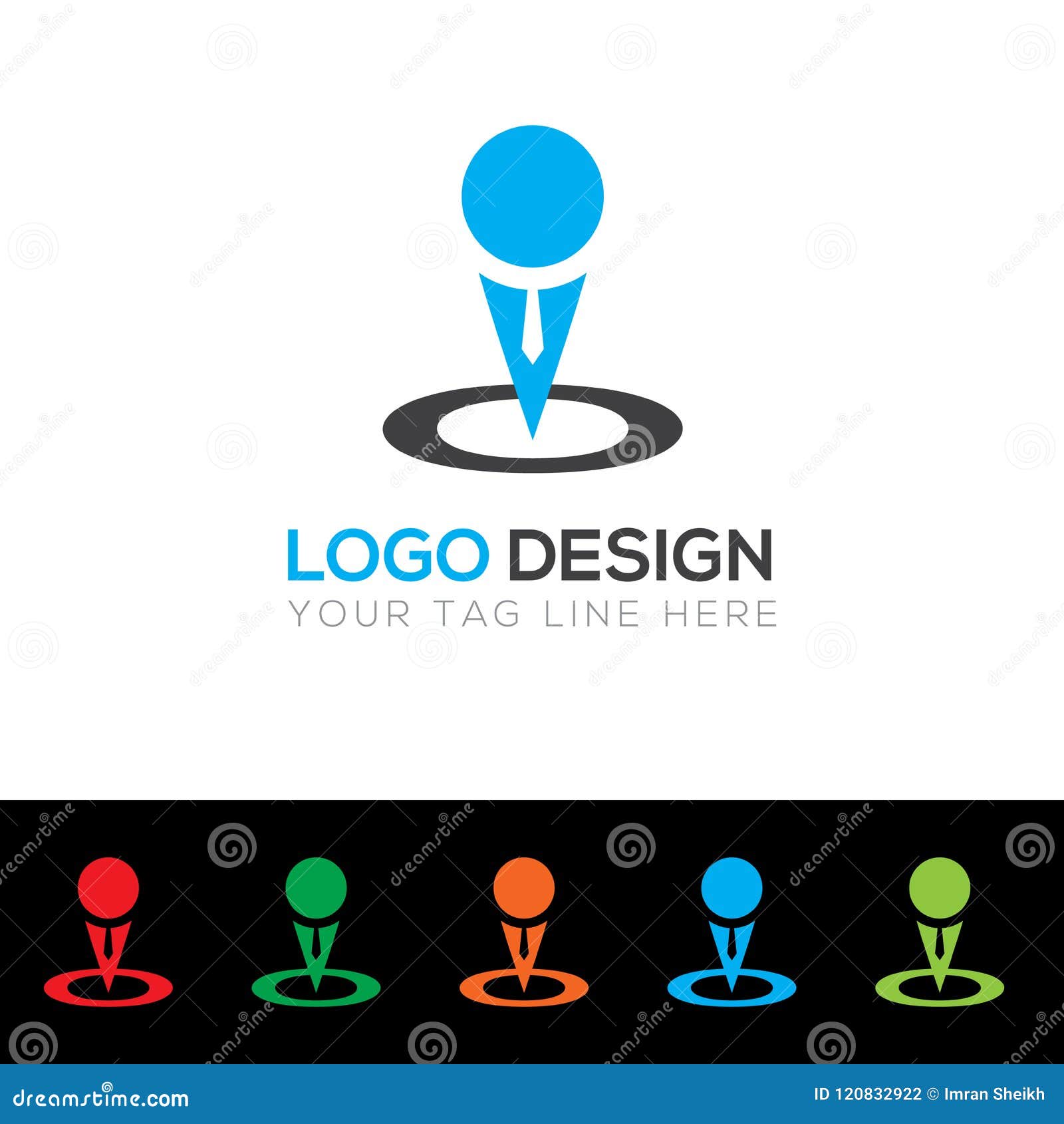 Pongo Letras a Logo Vector Illustration Ilustración del Vector ...