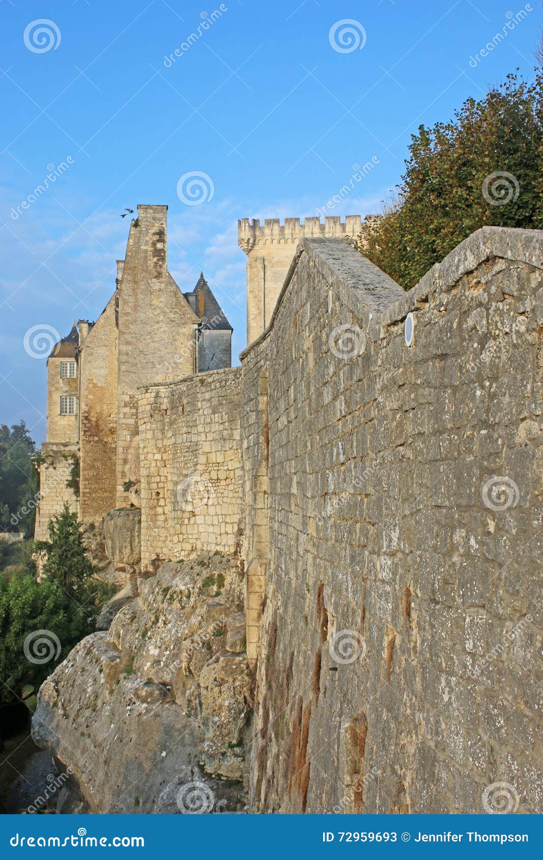 Pons Castle, France stock image. Image of town, castle - 72959693