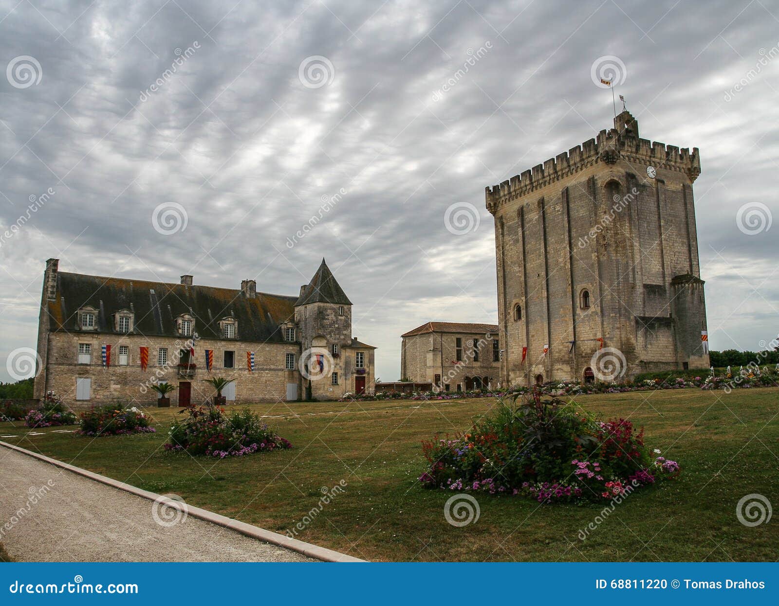 Pons Donjon stock photo. Image of seugne, medieval, castle - 68811220