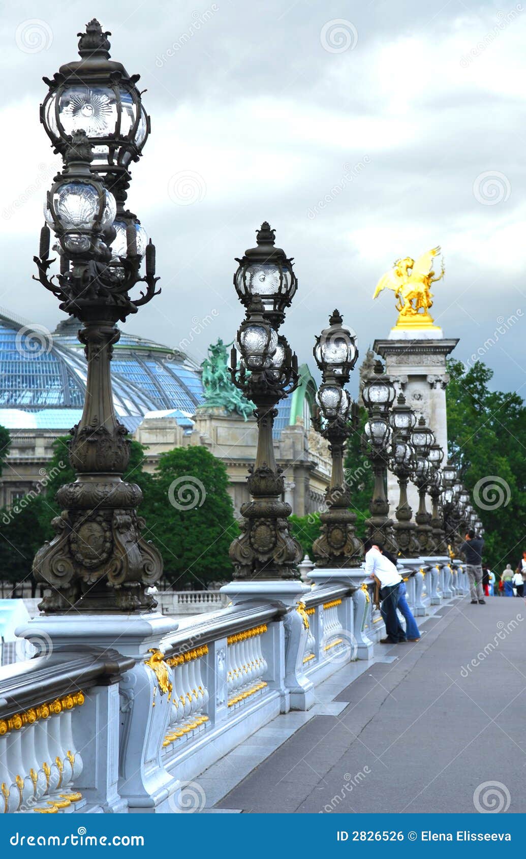 Pont Alexander III stock photo. Image of monument, holiday - 2826526
