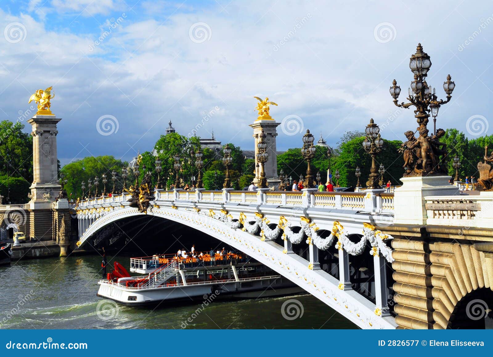 Pont Alexander III stock image. Image of french, historic - 2826577