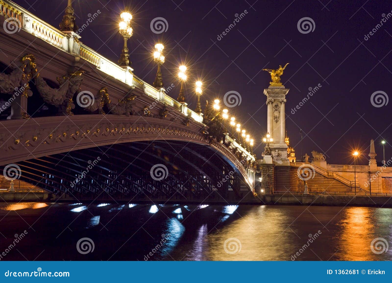 Pont Alexandre III stock image. Image of city, architecture - 1362681