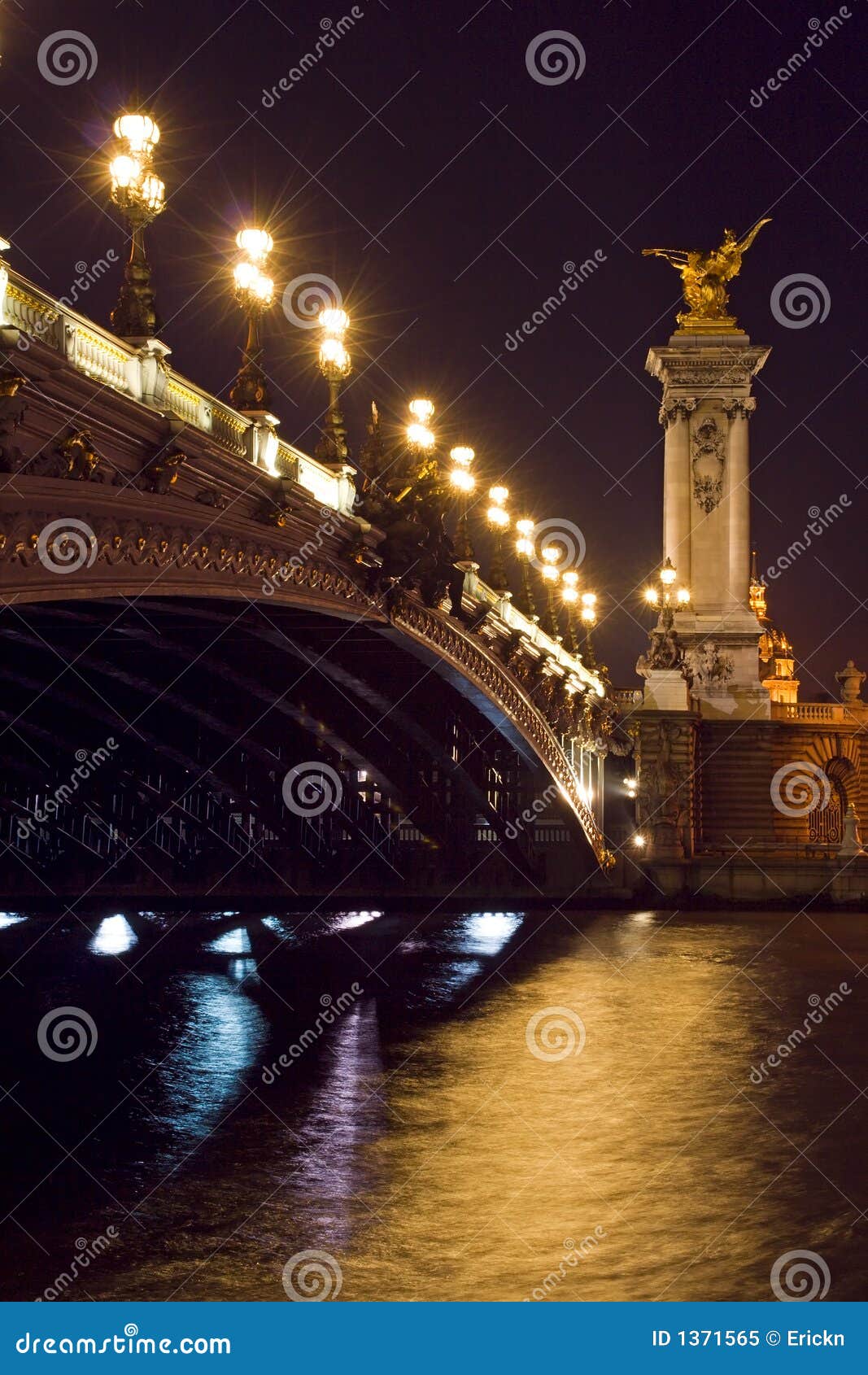 Pont Alexandre III stock image. Image of european, cityscape - 1371565