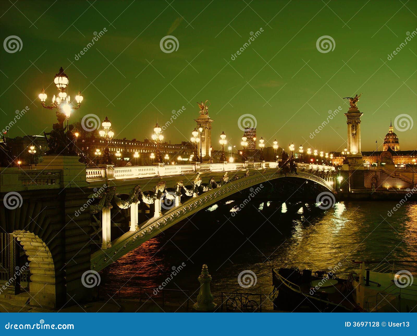 Pont Alexandre III stock photo. Image of ancient, travel - 3697128