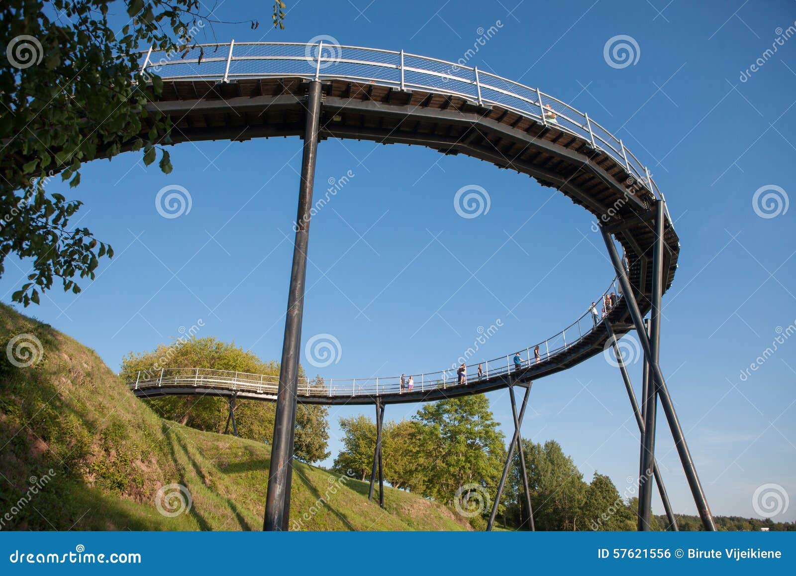 Pont D'observation De Lac Zarasas Photo éditorial - Image du été ...