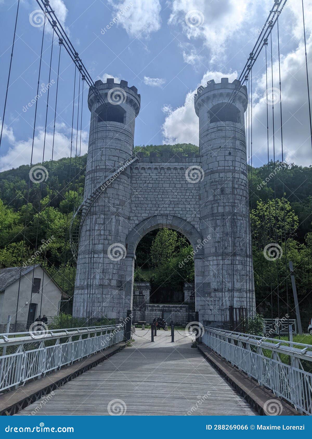 Pont De La Caille, an Old Medieval Style Bridge Stock Photo - Image of ...