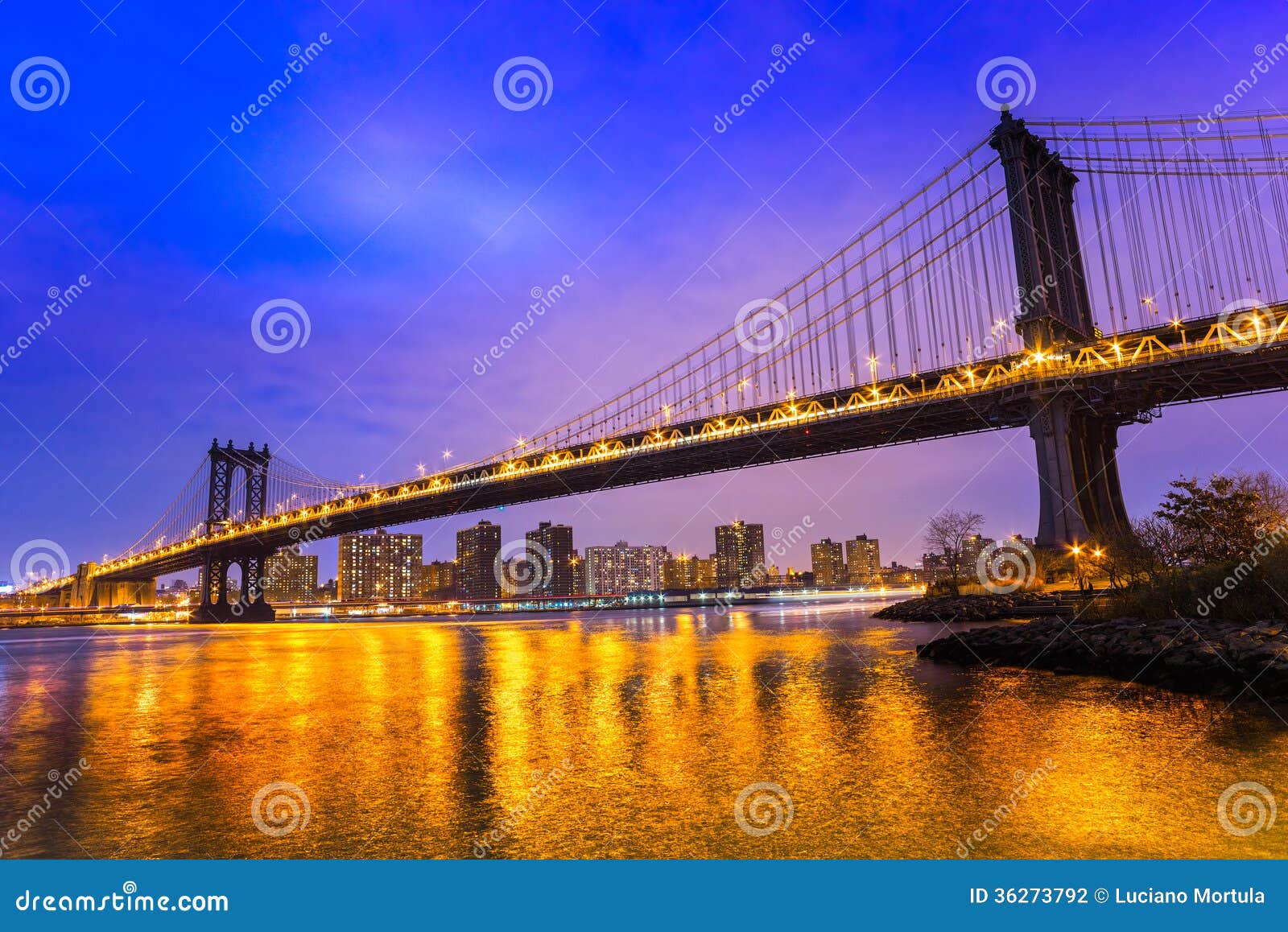 Pont De Manhattan, New York City Photo stock - Image du financier, ciel ...