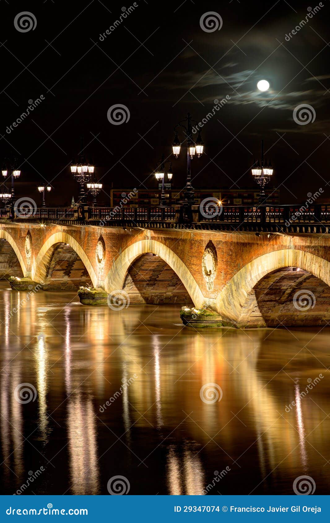 Pont de Pierre, Bordeaux stock photo. Image of arches - 29347074