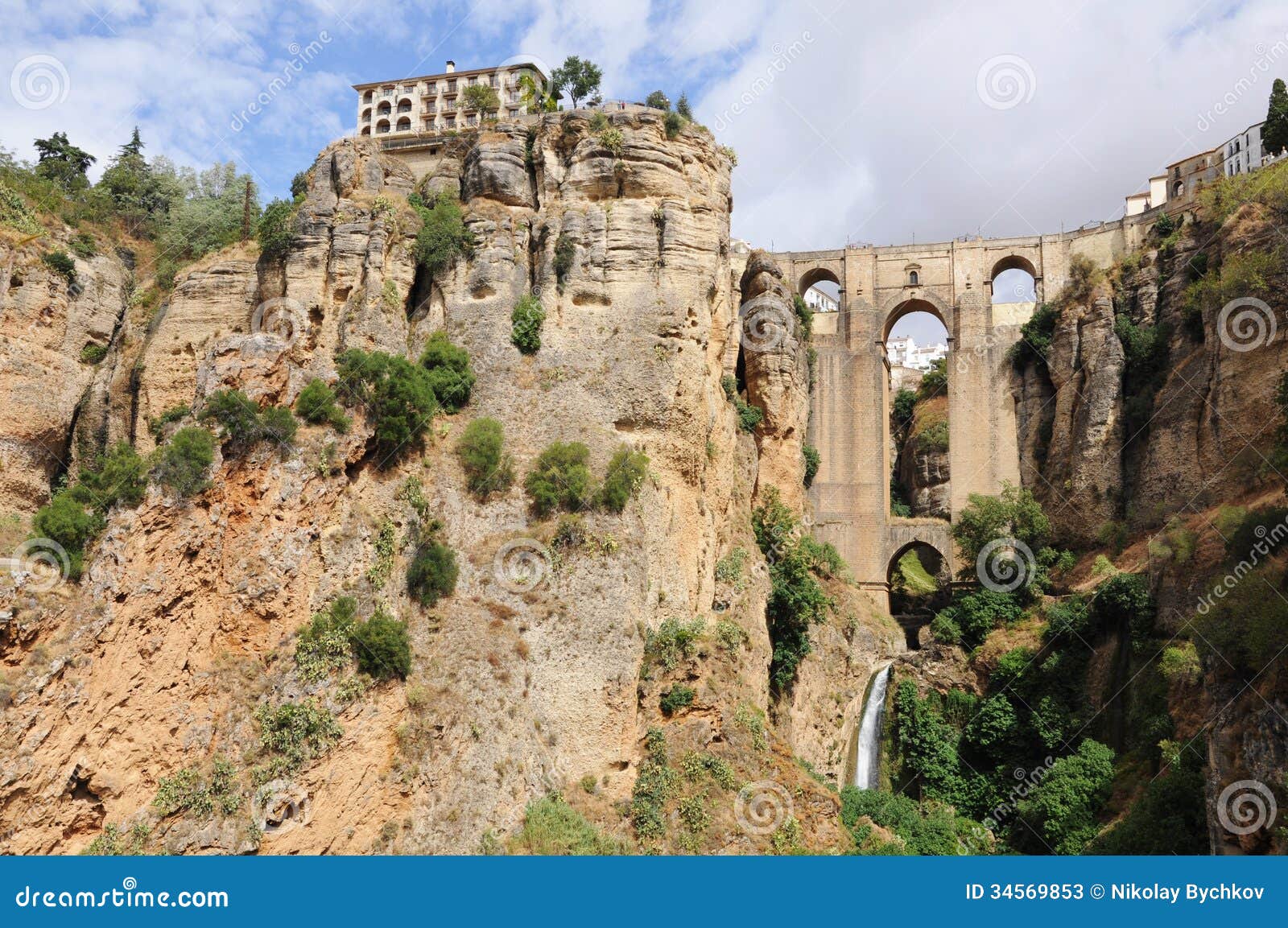 Pont De Ronda, Andalousie, Espagne. Image stock - Image du course ...